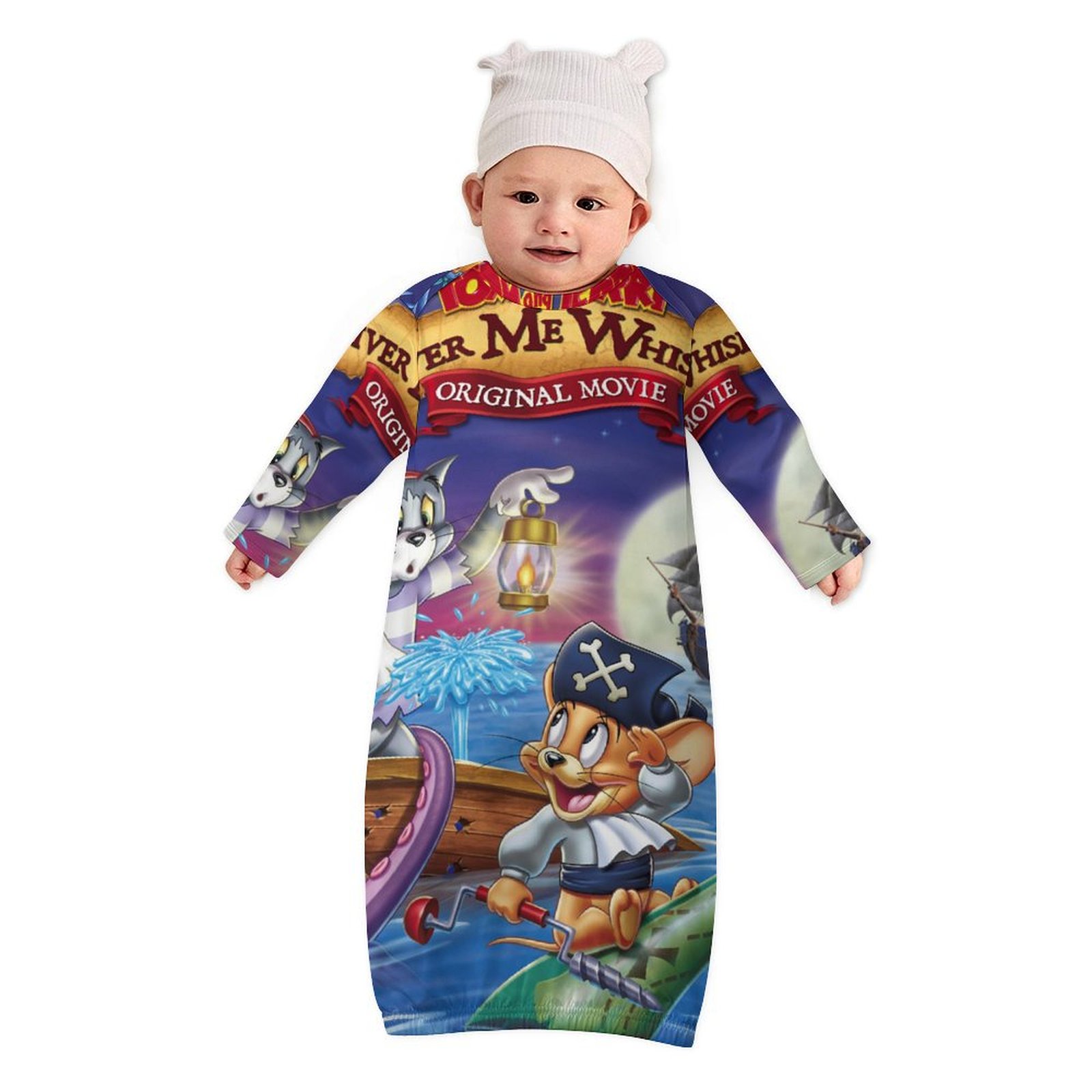 Tom And Jerry Baby Boy And Girls Sleeper Gown Newborn to Infant ...