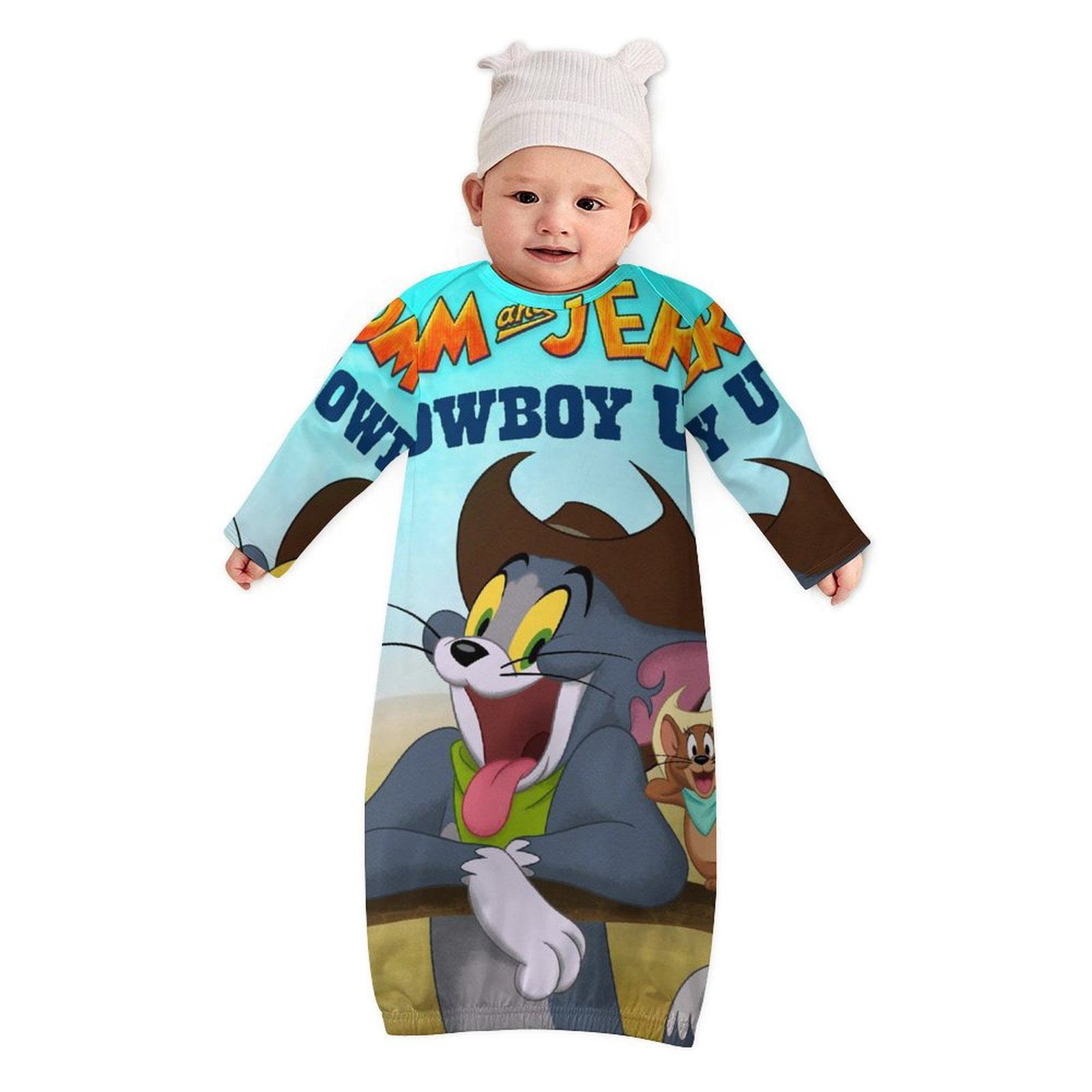 Tom And Jerry Baby Boy And Girls Sleeper Gown Newborn to Infant ...