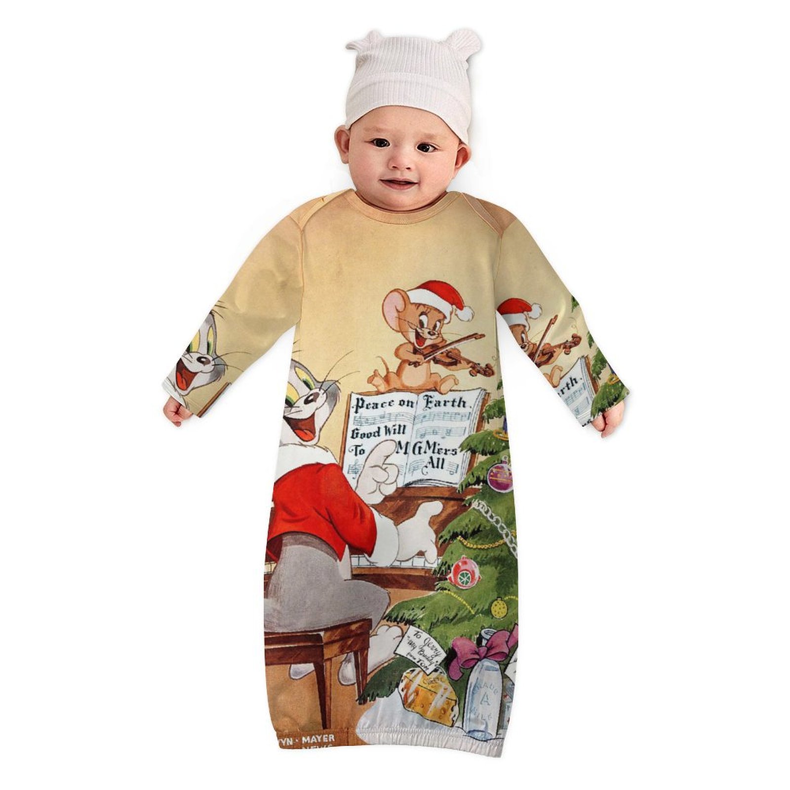 Tom And Jerry Baby Boy And Girls Sleeper Gown Newborn to Infant ...