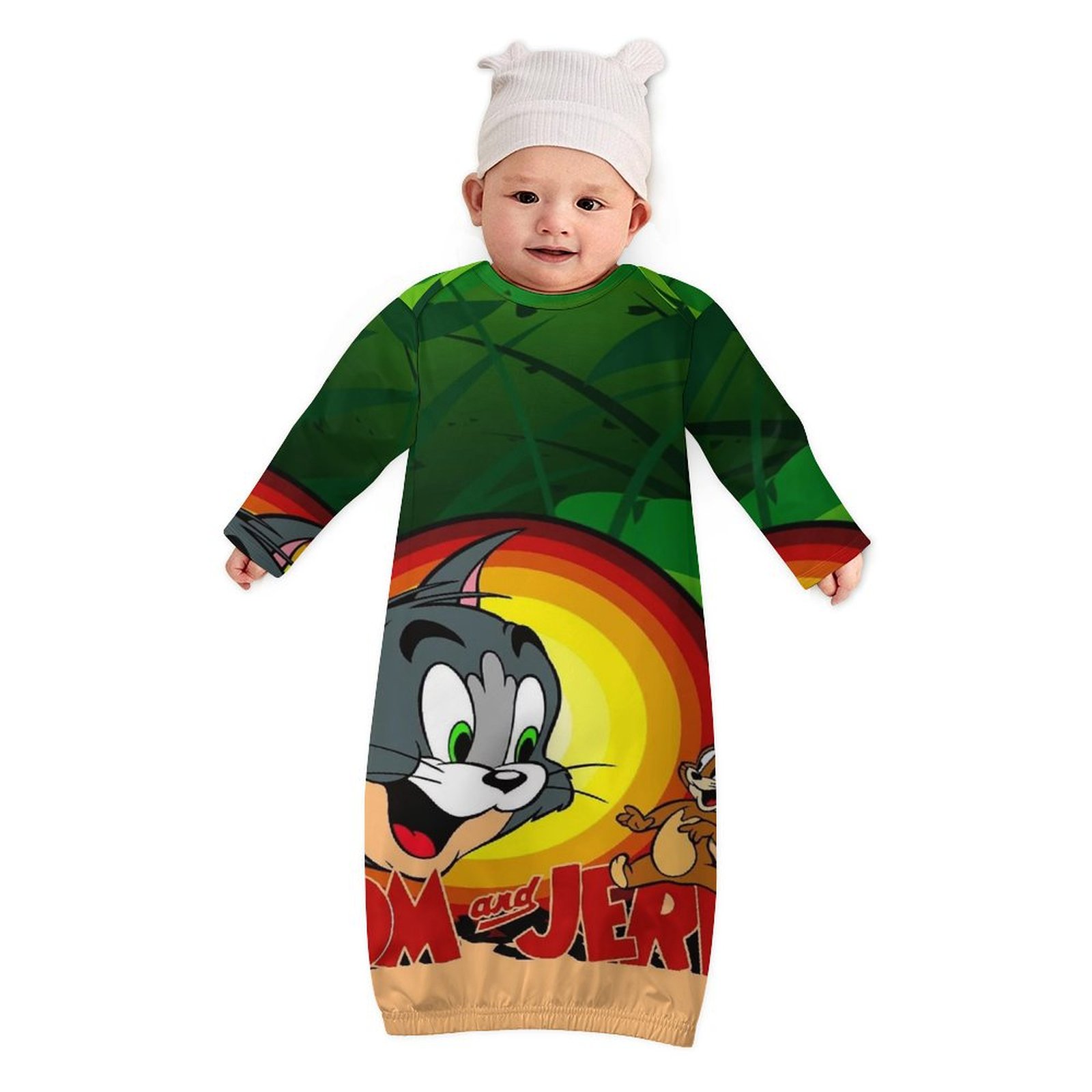 Tom And Jerry Baby Boy And Girls Sleeper Gown Newborn to Infant ...