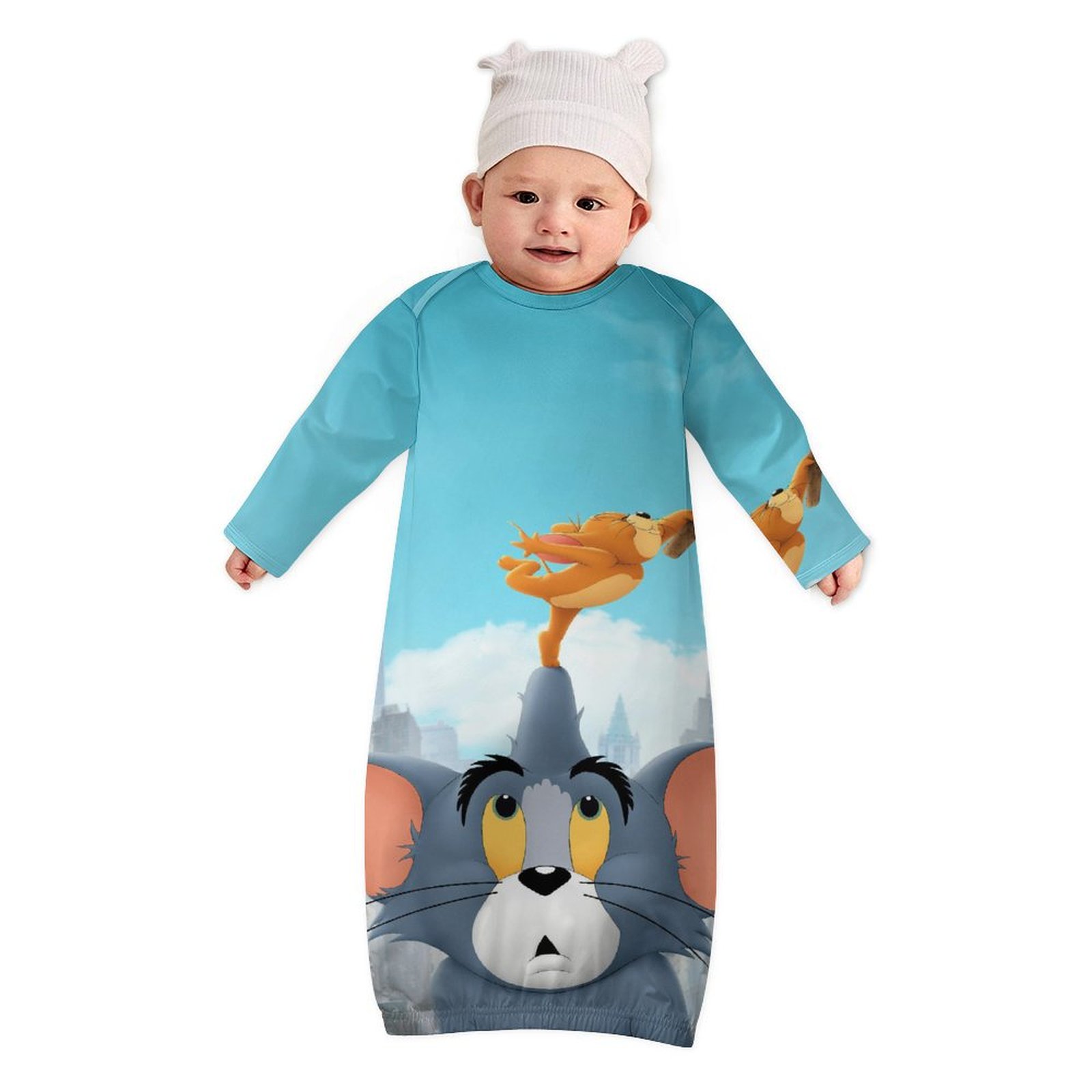 Tom And Jerry Baby Boy And Girls Sleeper Gown Newborn to Infant ...