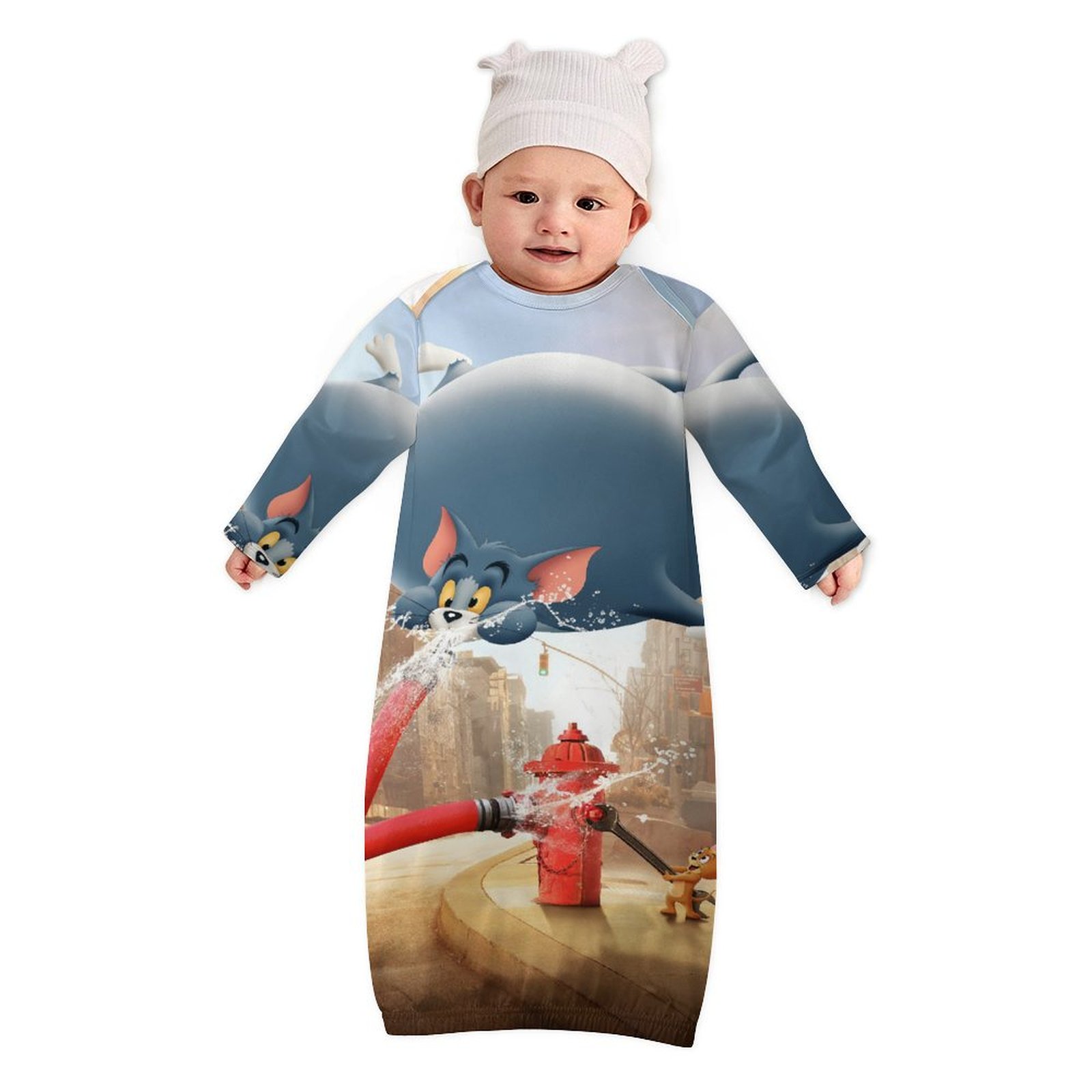 Tom And Jerry Baby Boy And Girls Sleeper Gown Newborn to Infant ...