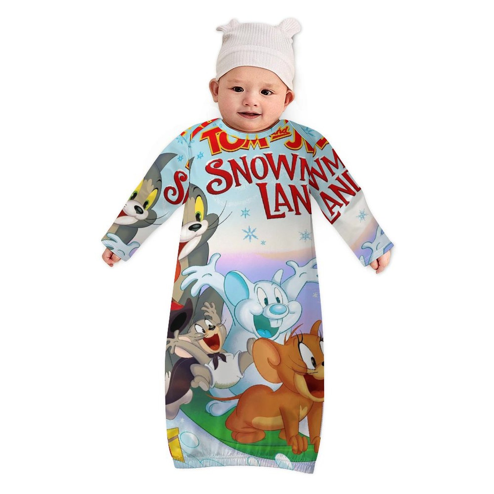 Tom And Jerry Baby Boy And Girls Sleeper Gown Newborn to Infant ...