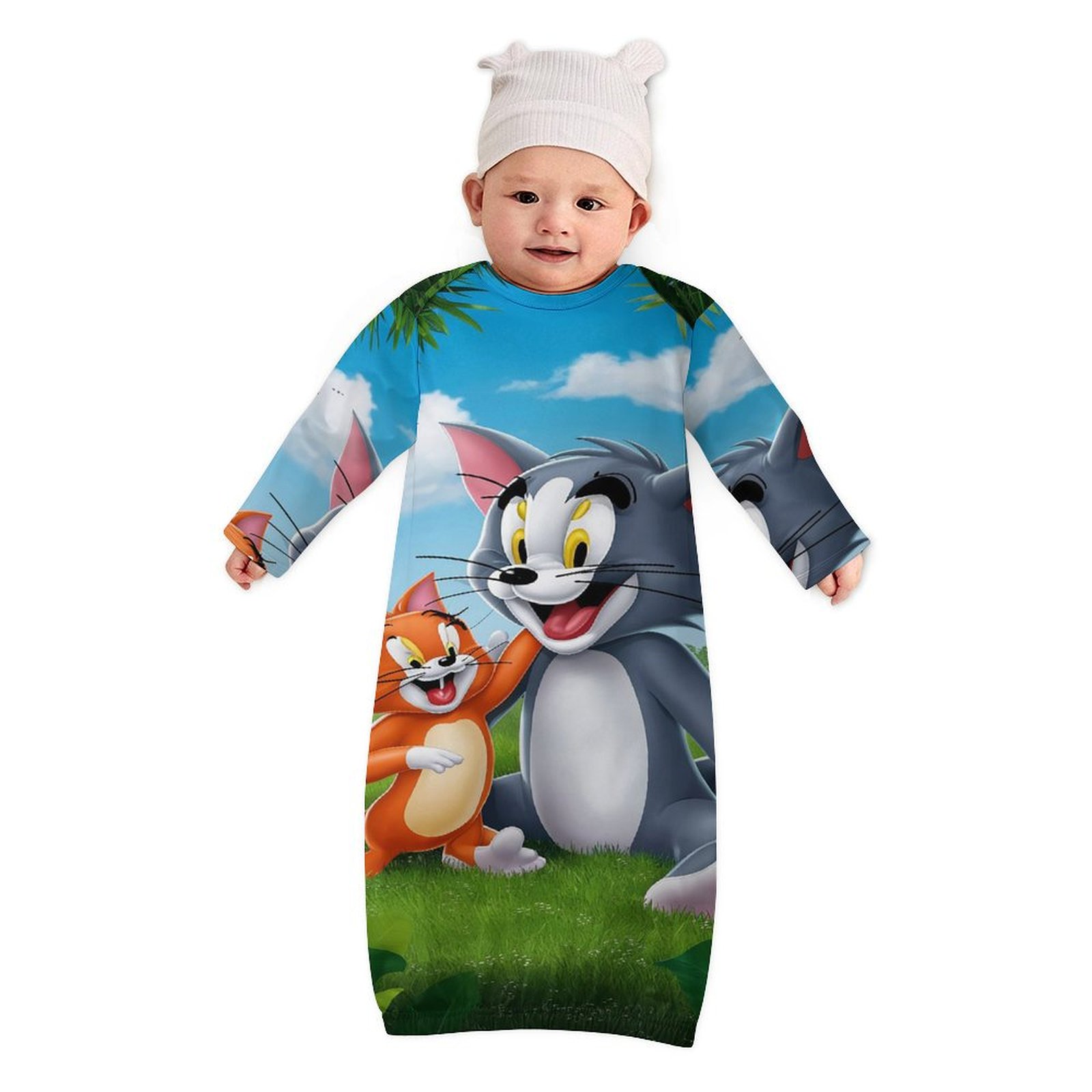 Tom And Jerry Baby Boy And Girls Sleeper Gown Newborn to Infant ...