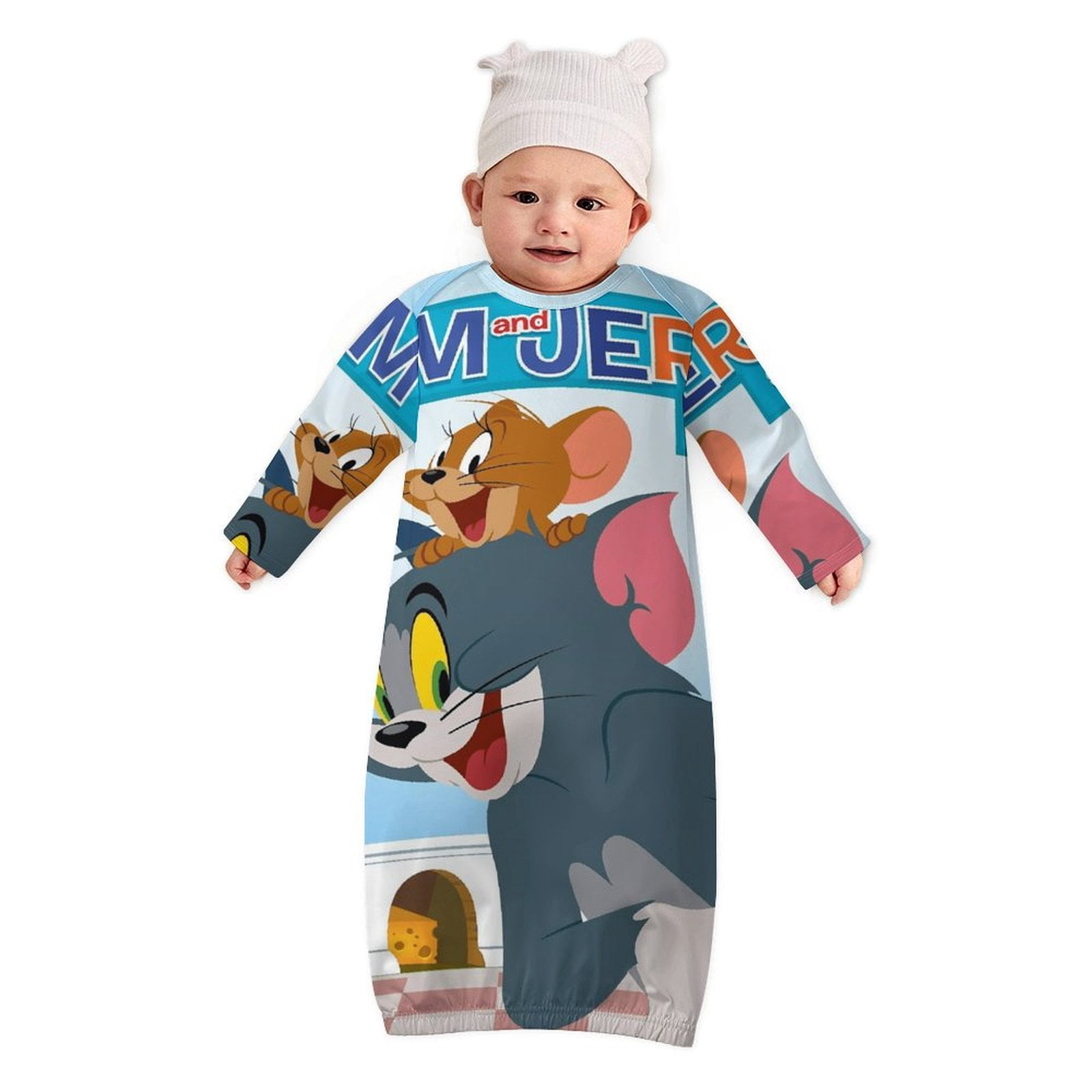 Tom And Jerry Baby Boy And Girls Sleeper Gown Newborn to Infant ...