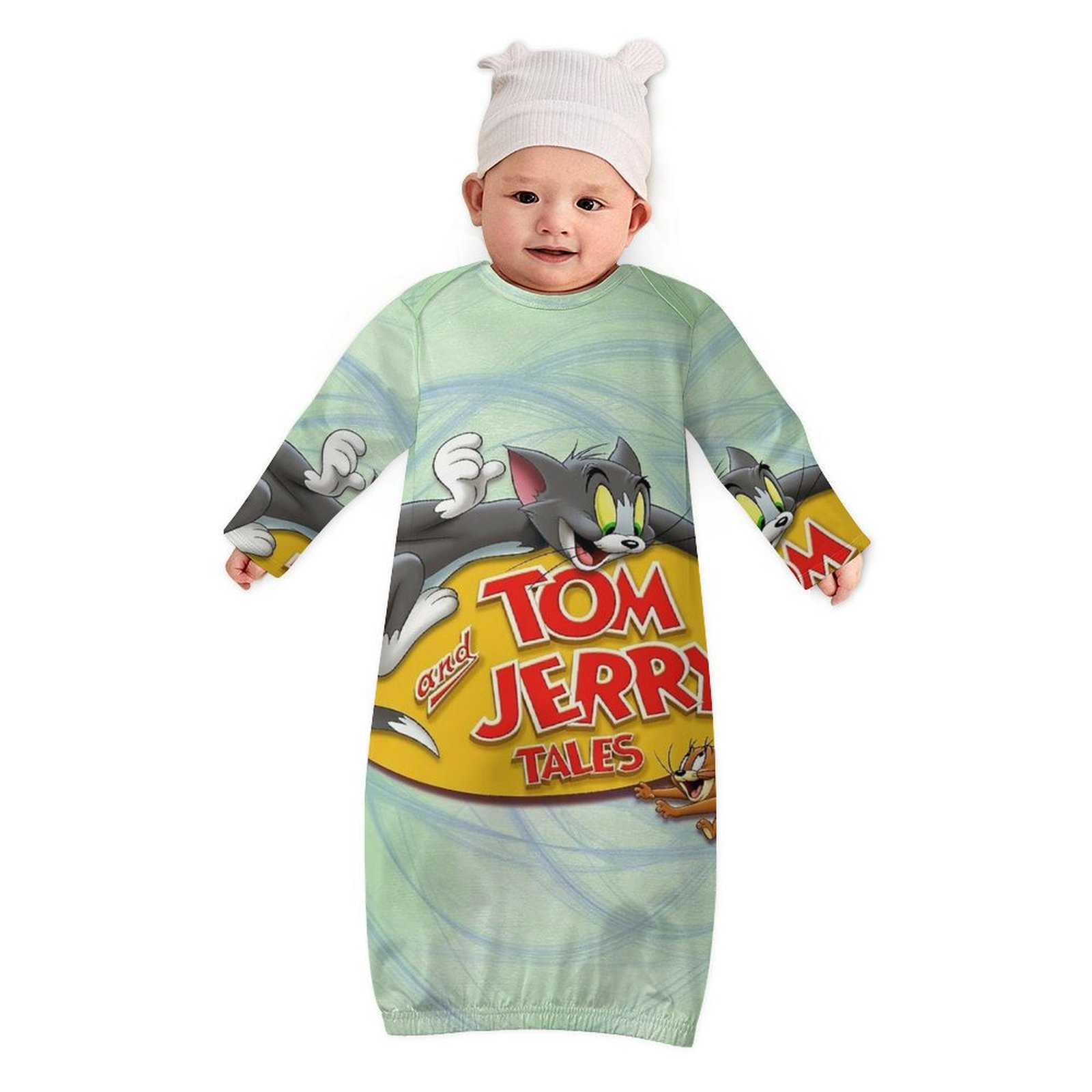 Tom And Jerry Baby Boy And Girls Sleeper Gown Newborn to Infant ...