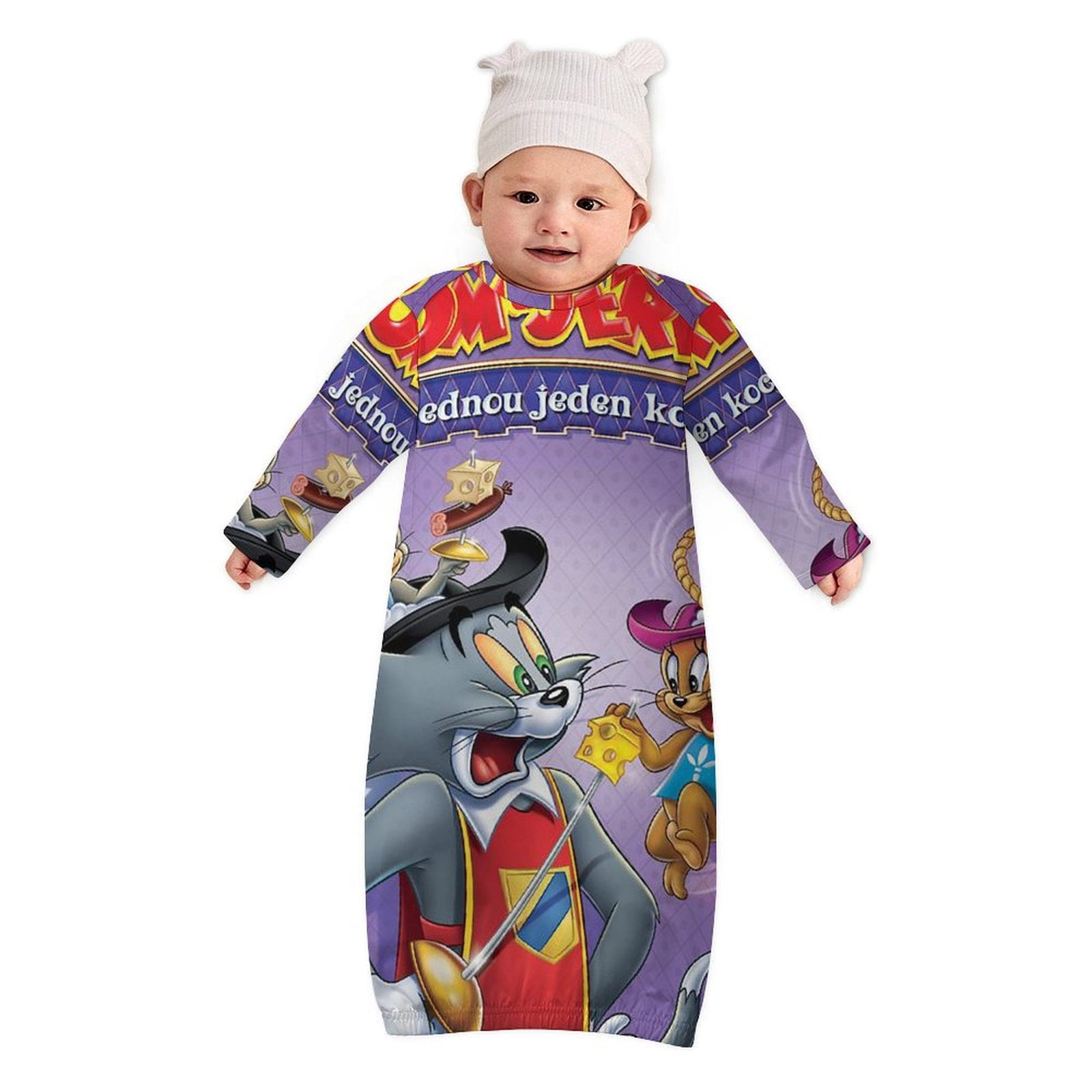 Tom And Jerry Baby Boy And Girls Sleeper Gown Newborn to Infant ...