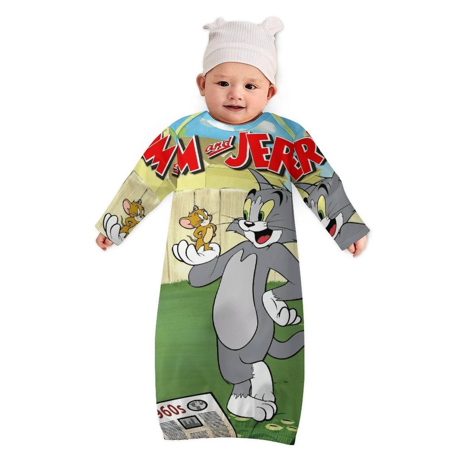 Tom And Jerry Baby Boy And Girls Sleeper Gown Newborn to Infant ...