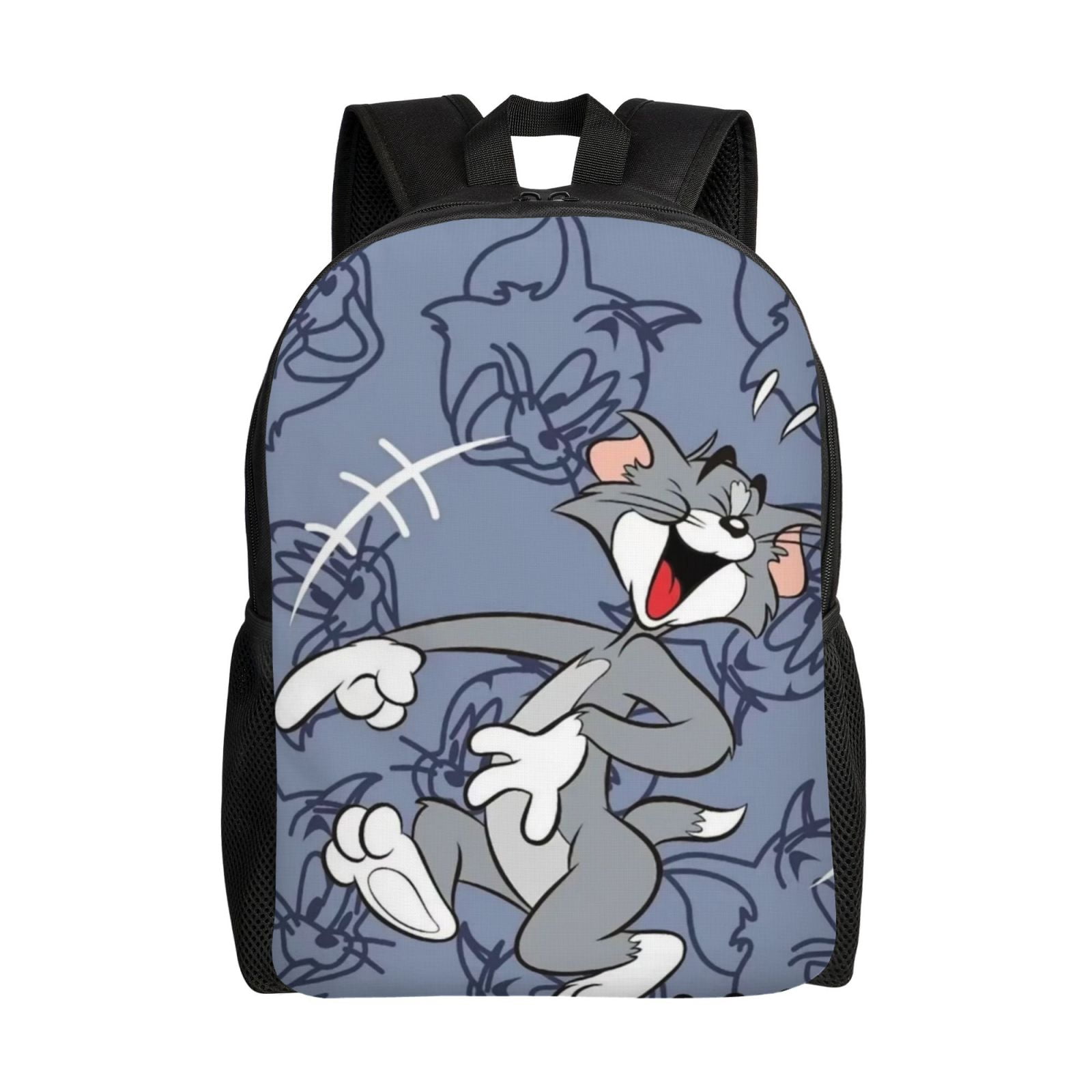 Tom And Jerry Backpack, 3D Printed Cartoon Laptop Bag Bookbag ...