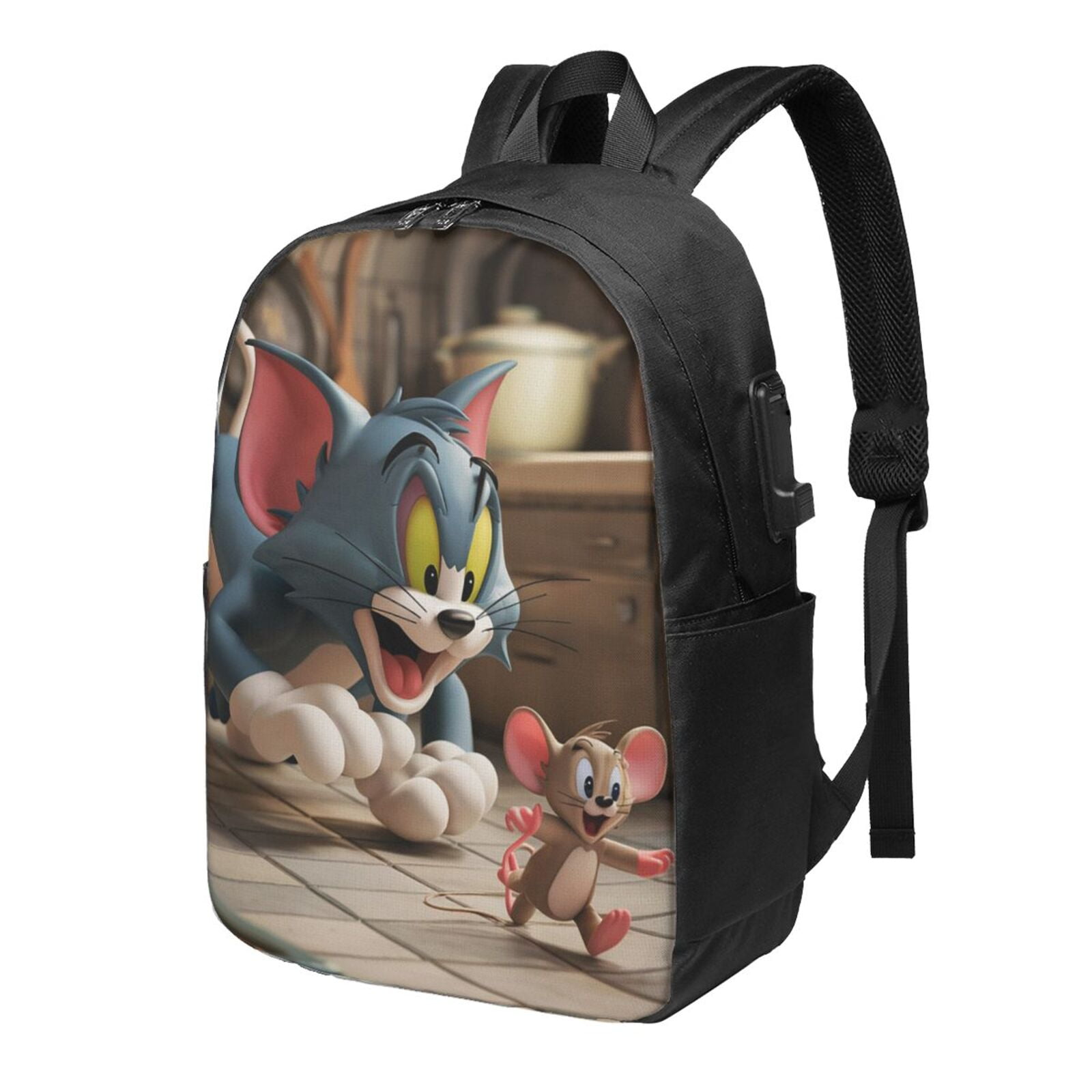 Tom And Jerry Backpack Book Bags Casual Daypack For Travel Work Office ...