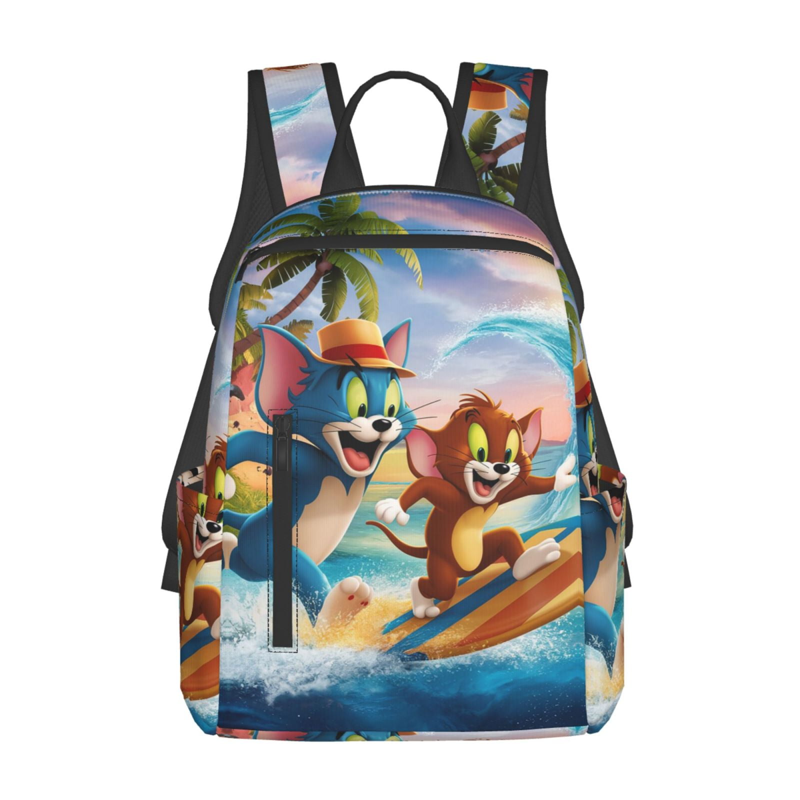 Tom And Jerry Backpack Book Bags Casual Daypack For Travel Work Office ...