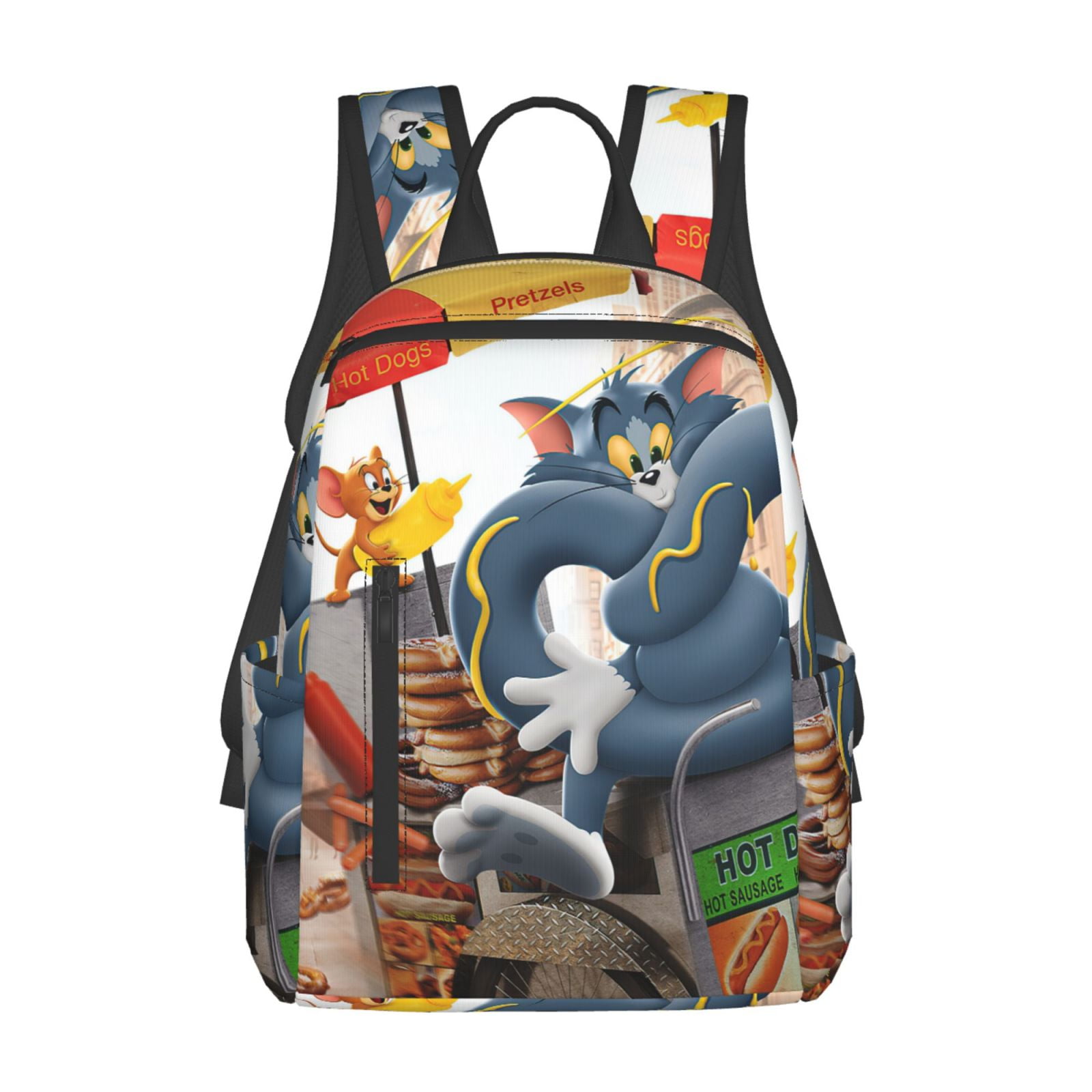 Tom And Jerry Backpack Book Bags Casual Daypack For Travel Work Office ...
