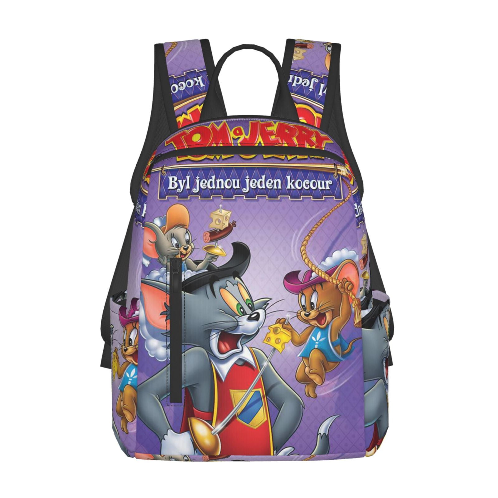 Tom And Jerry Backpack Book Bags Casual Daypack For Travel Work Office ...