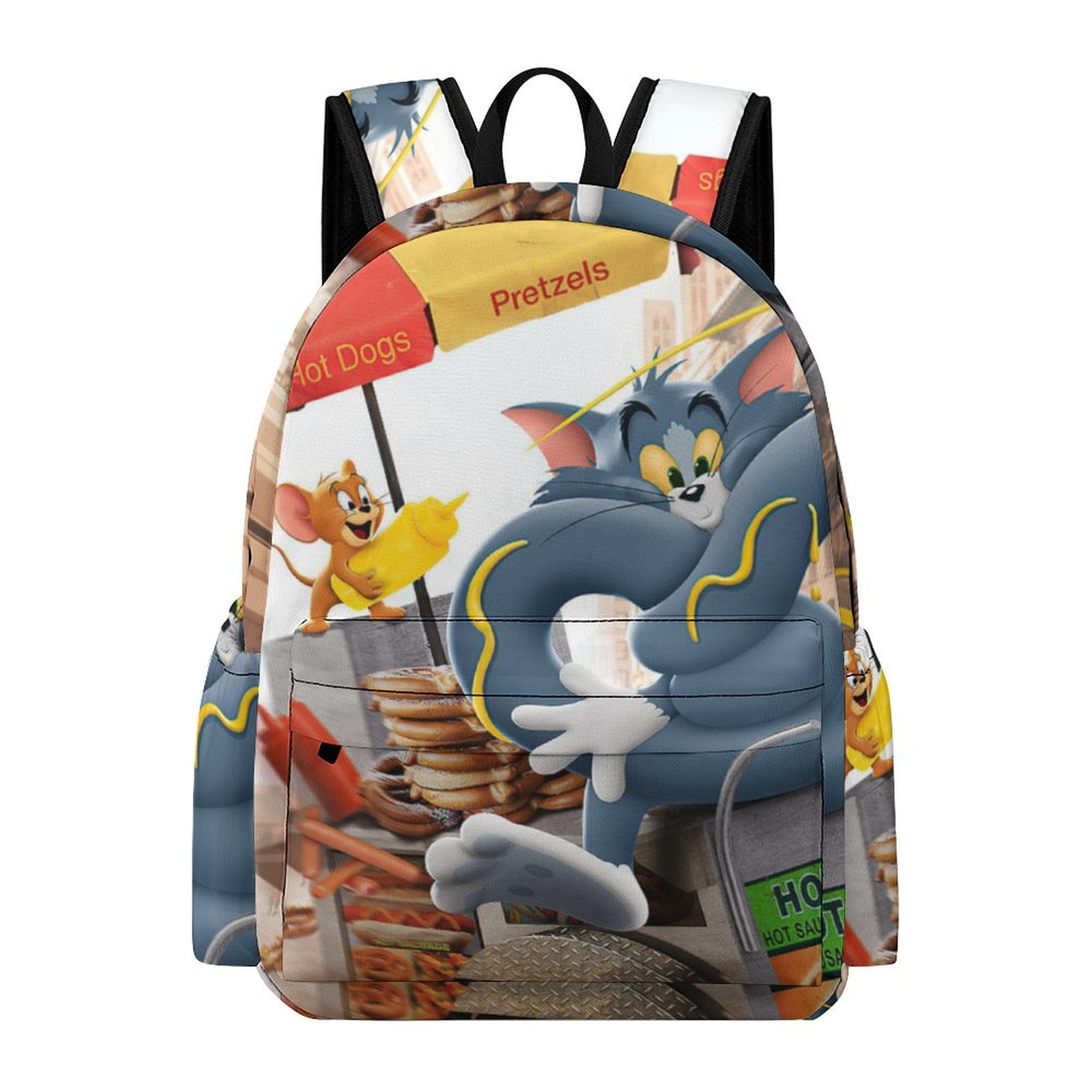 Tom And Jerry Backpack Bookbag Casual Daypack Travel Backpacks for Work ...
