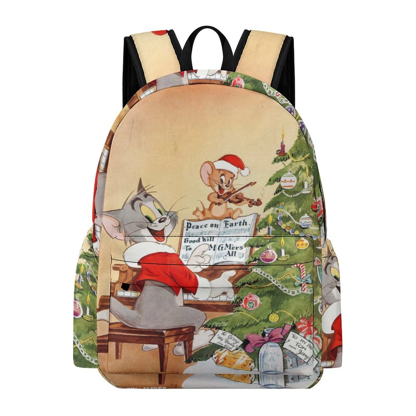 Tom And Jerry Backpack Bookbag Casual Daypack Travel Backpacks for Work ...