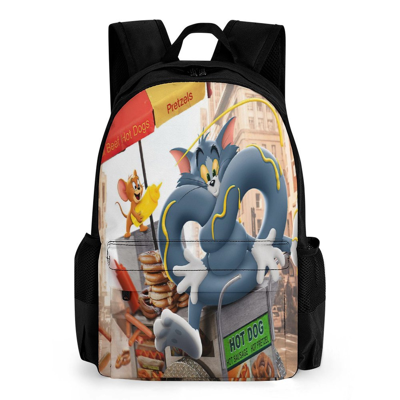 Tom And Jerry Backpack Bookbag Casual Daypack Travel Backpacks for Work ...