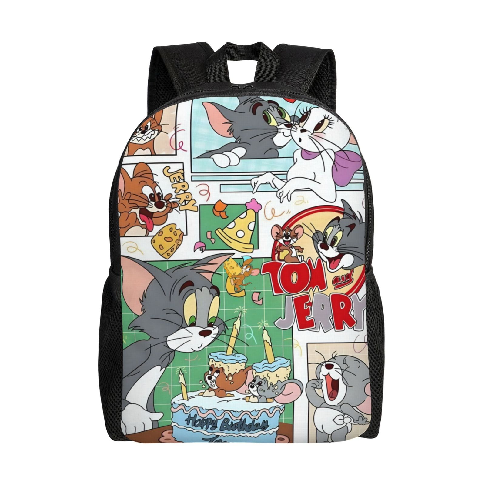Tom And Jerry Backpack, Large Capacity Travel Bookbag, Durable Water ...
