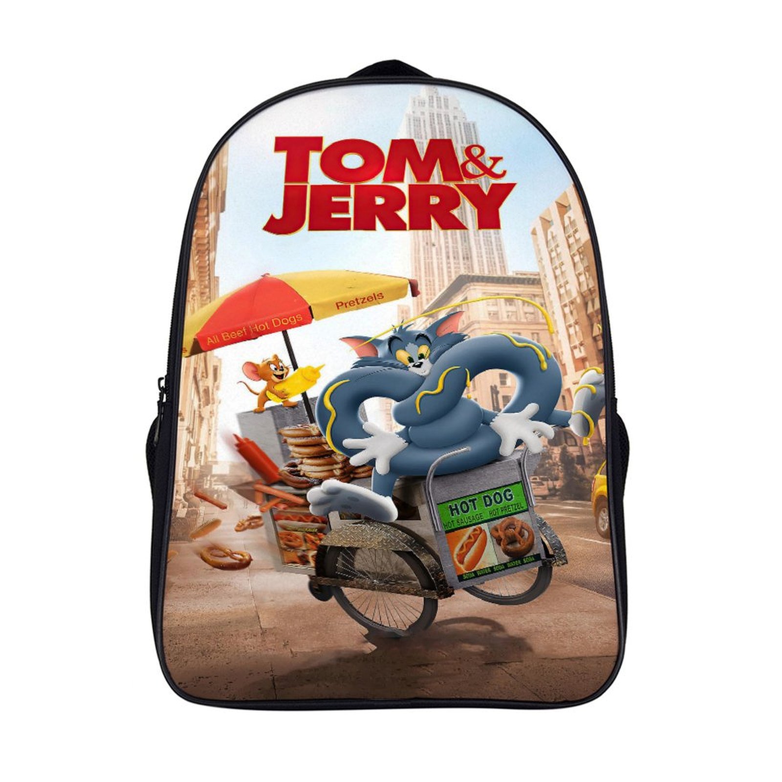 Tom And Jerry Backpacks 16 Inch Bookbag Casual Daypack Backpacks for ...