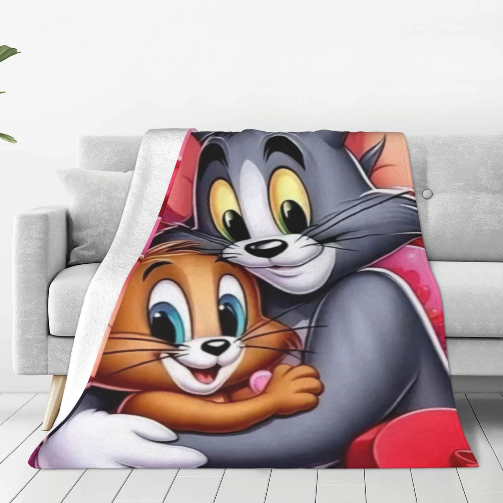 Tom And Jerry Blanket For Men And Women, Super Soft And Fluffy Facecloth Blanket, Cozy And Warm ...