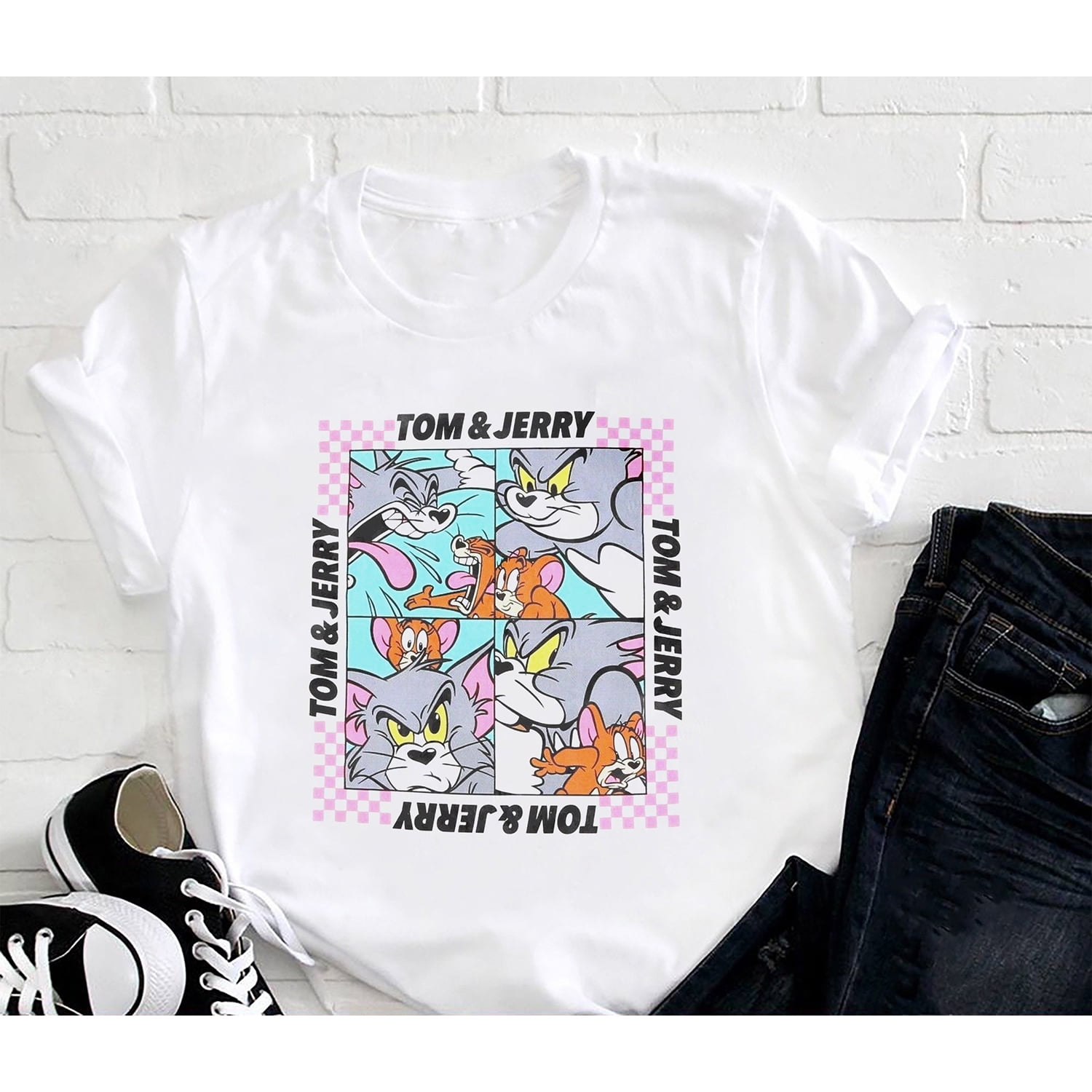 Tom And Jerry Cat And Mouse Funny T-Shirt, Tom And Jerry Shirt Fan ...