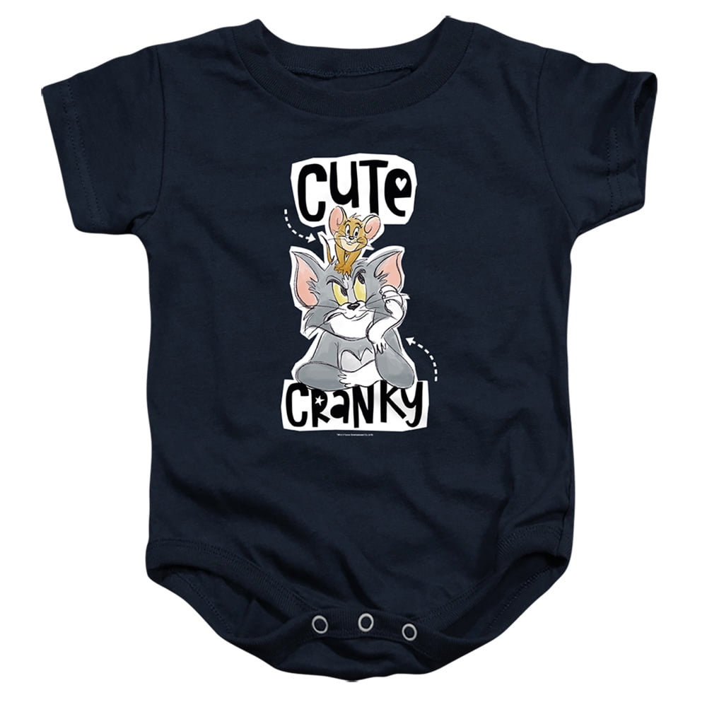 Tom And Jerry Cute And Cranky Unisex Infant Snap Suit for Baby (6 ...
