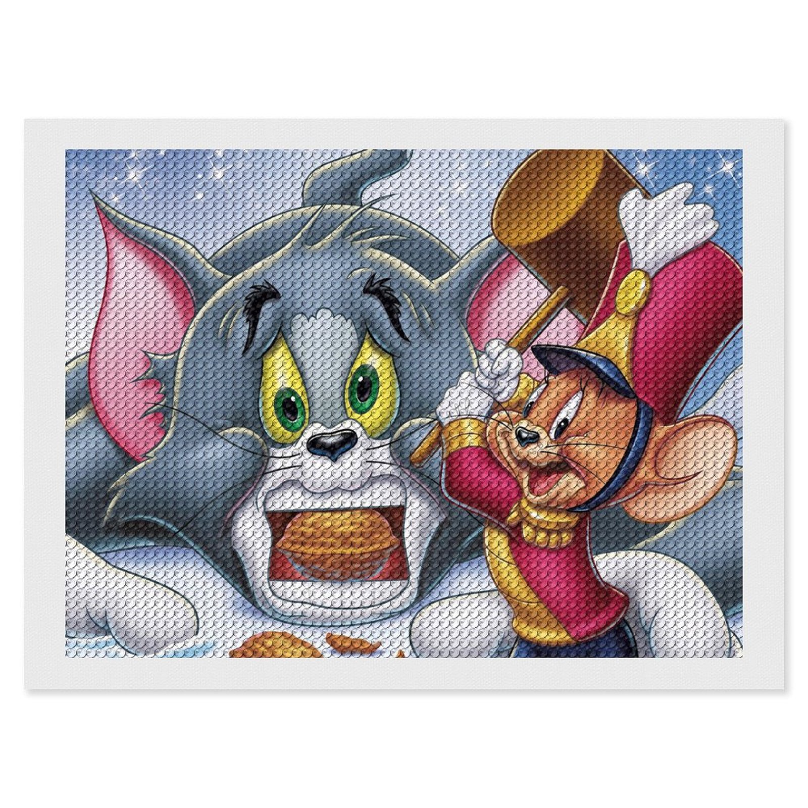 Tom And Jerry Diamond Art Kits for Adults Beginners Round 5D Paint with ...