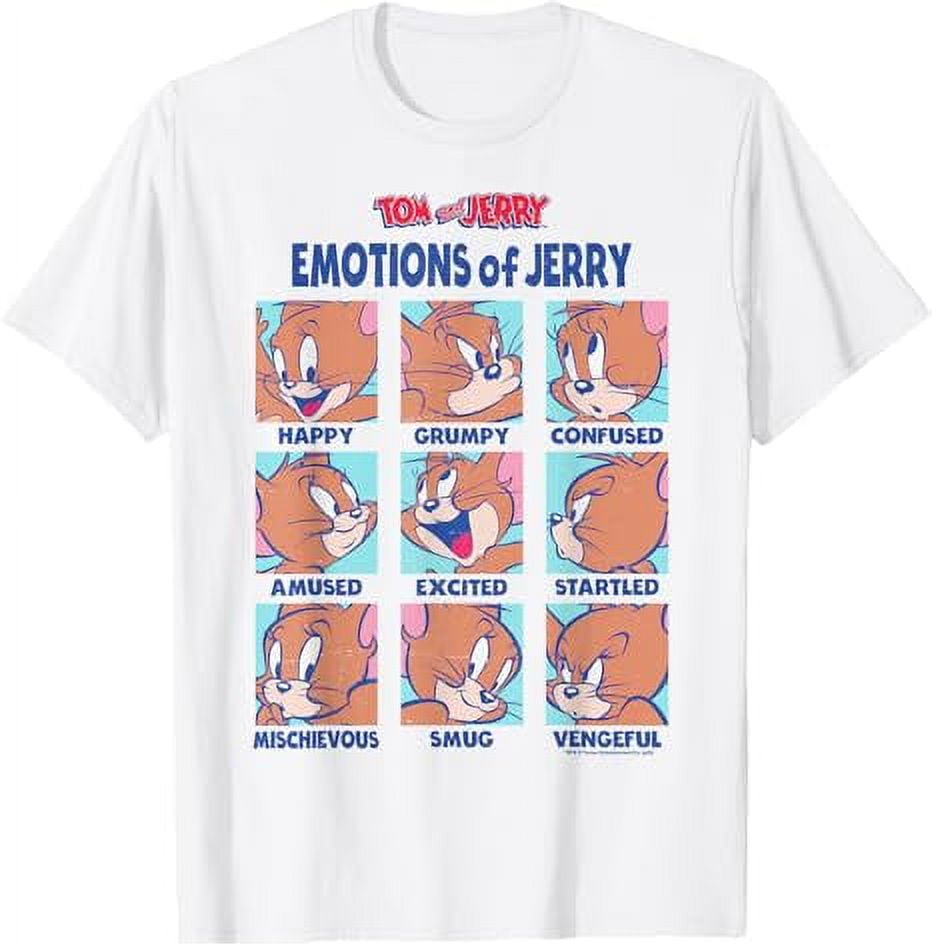 Tom And Jerry Emotions Of Jerry Box Up T-Shirt - Walmart.com