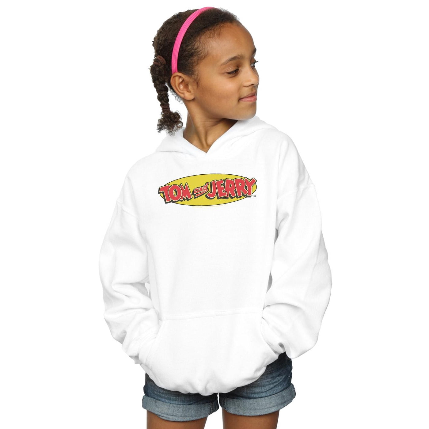 Tom And Jerry Girls Inline Logo Hoodie - Walmart.com