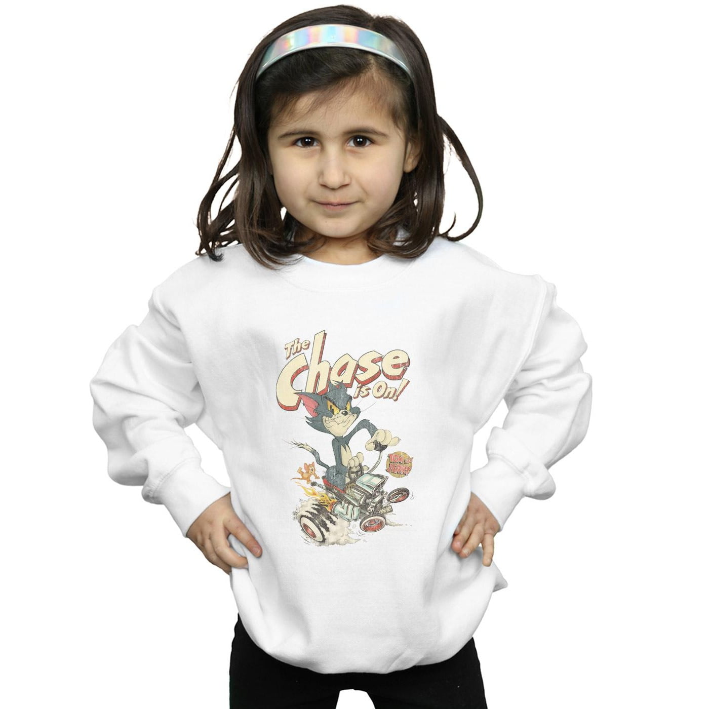 Tom And Jerry Girls The Chase Is On Sweatshirt - Walmart.com