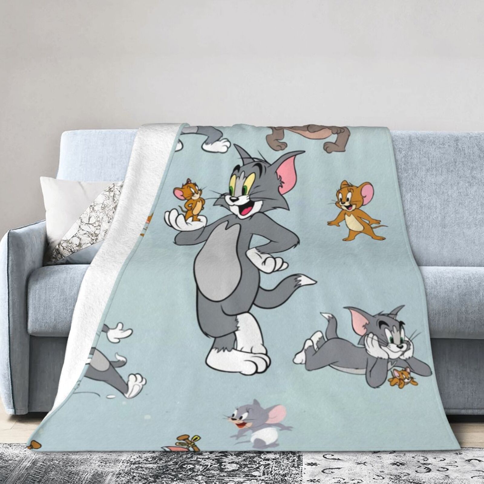 Tom And Jerry Hotel Blanket, Anime Blanket For Bed, Sofa Blanket, Ultra ...