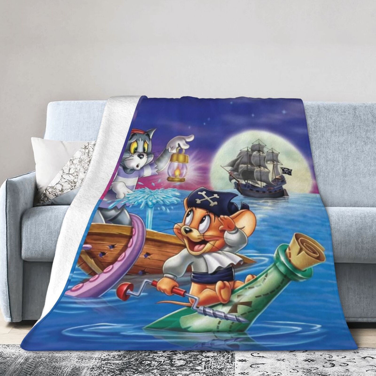 Tom And Jerry Hotel Blanket, Anime Blanket For Bed, Sofa Blanket, Ultra ...