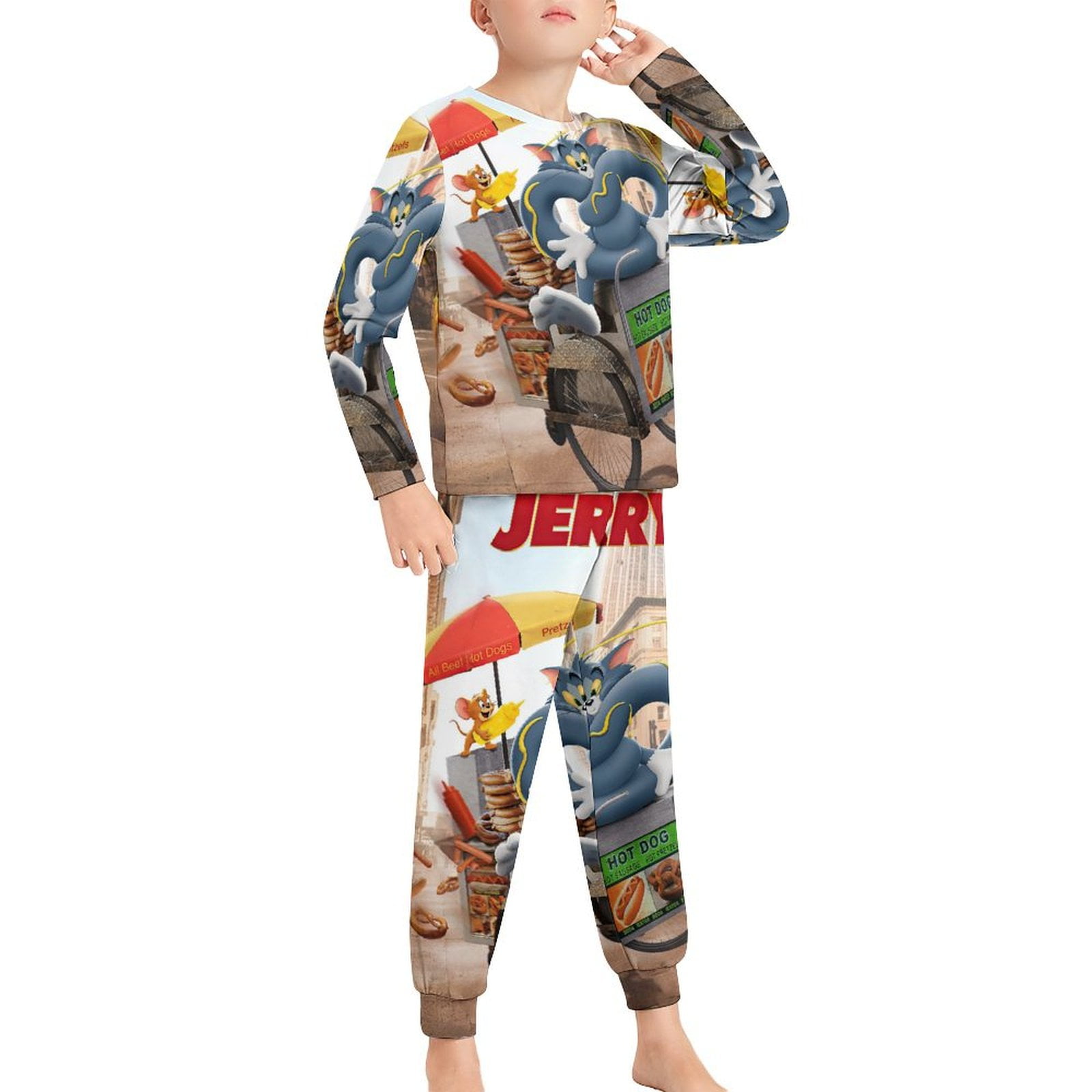 Tom And Jerry Little Big Boys Girls Pajamas Set Soft Comfy Kids PJs ...