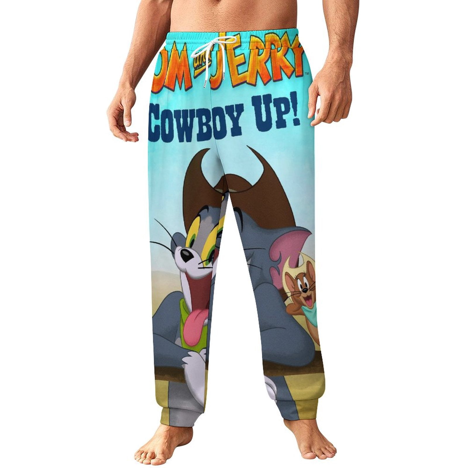 Tom And Jerry Men's Athletic Joggers Stretch Sweatpants Running Workout ...