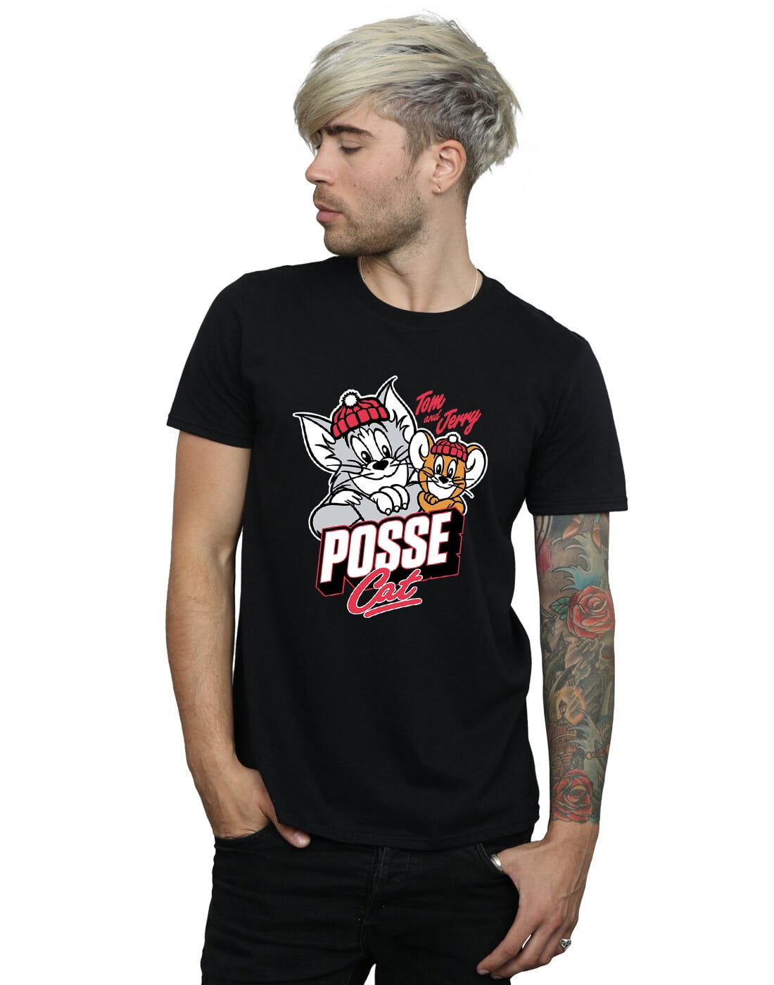 Tom And Jerry Men's Posse Cat T-Shirt - Walmart.com