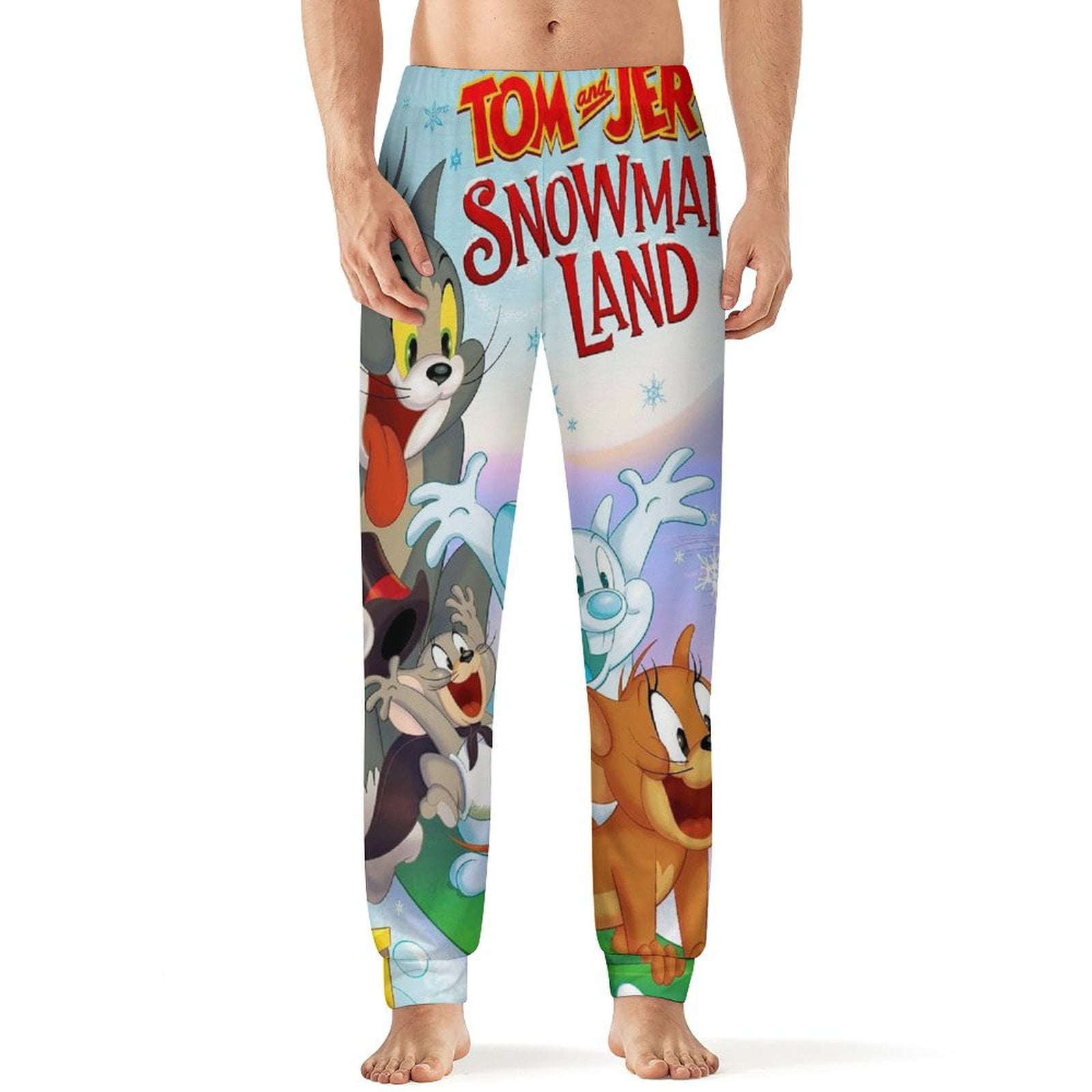Tom And Jerry Mens PJ Pajama Pants Bottoms Lounge Pants Sleepwear PJs ...