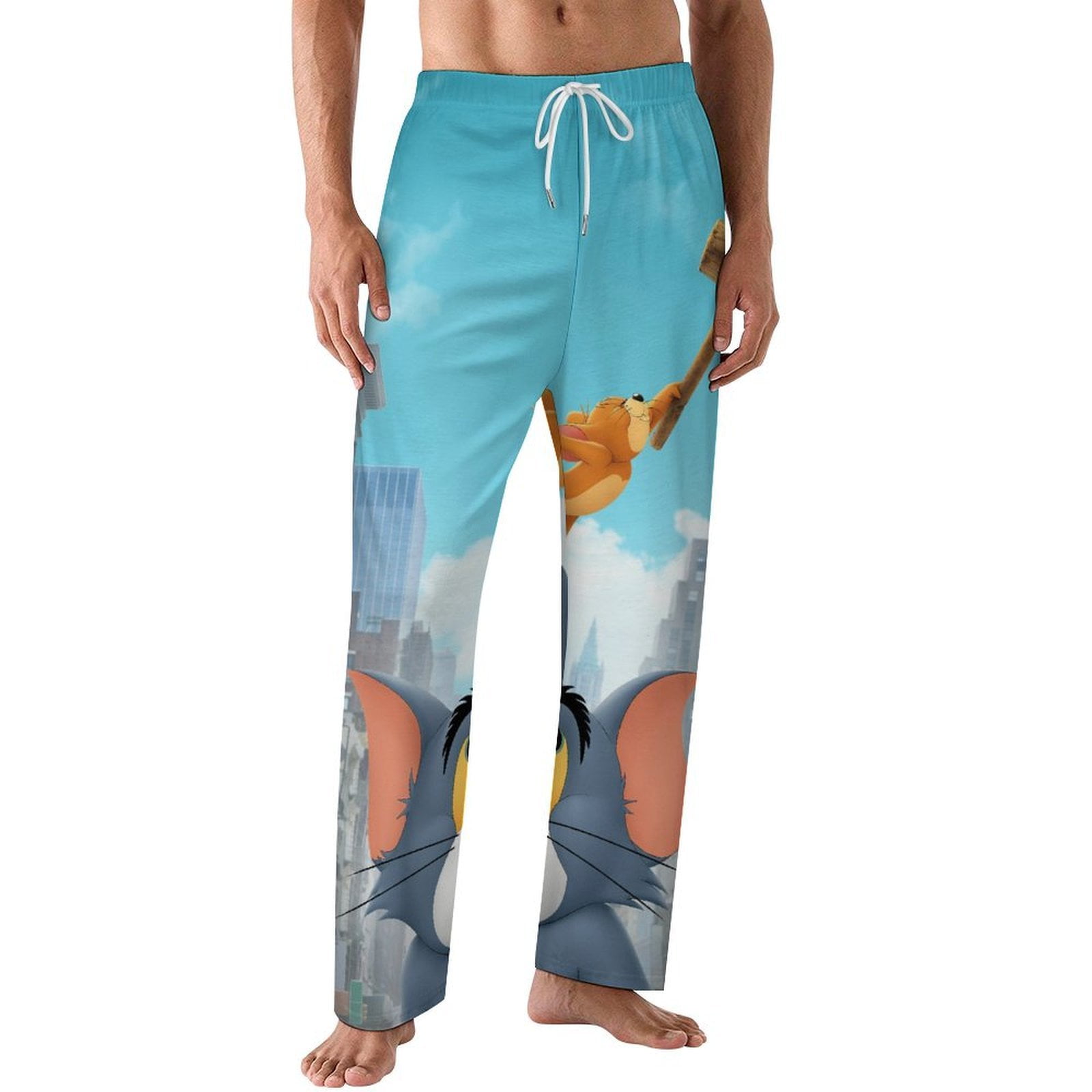Tom And Jerry Mens Pajama Pants PJs Bottoms Sleepwear Lounge Pants ...