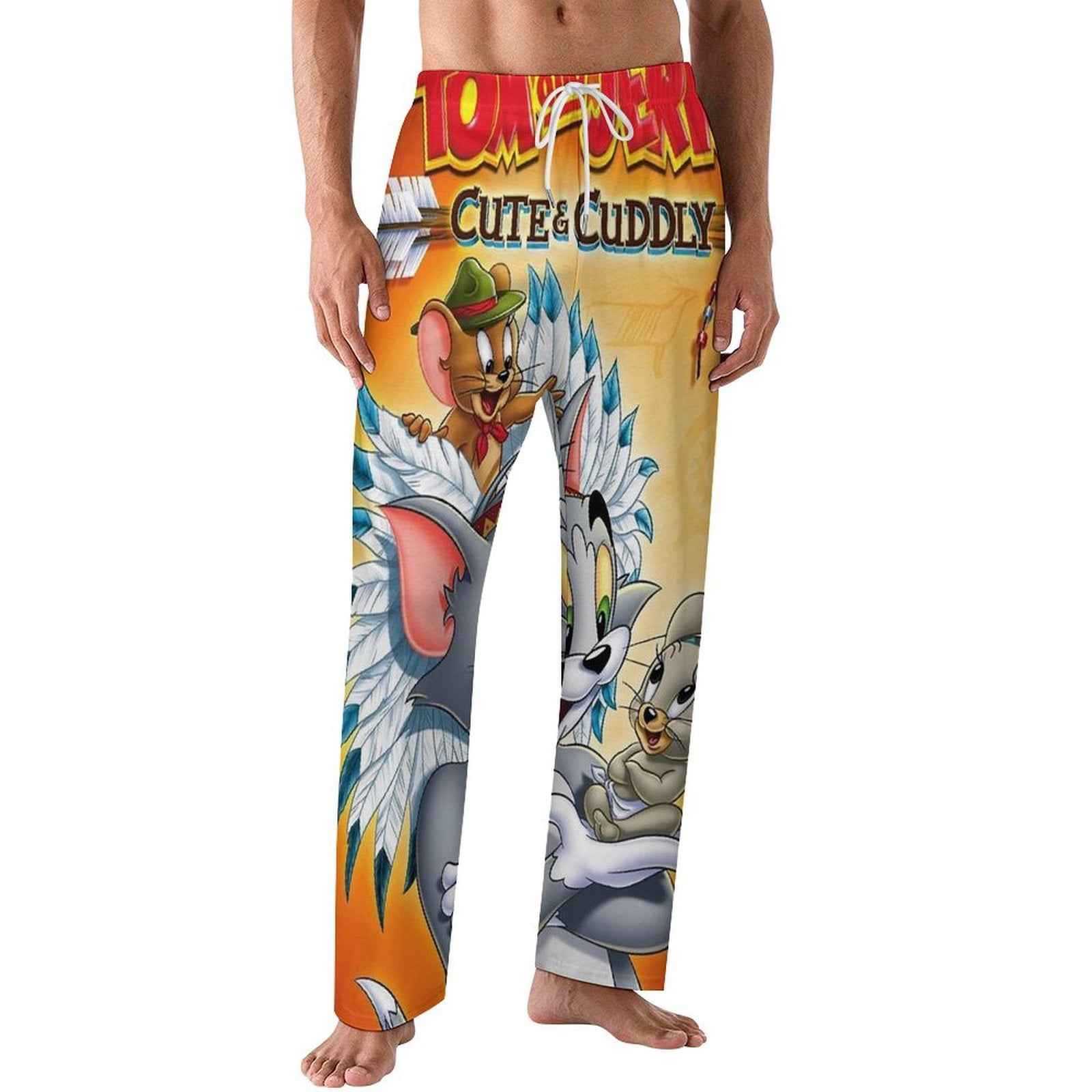 Tom And Jerry Mens Pajama Pants PJs Bottoms Sleepwear Lounge Pants ...