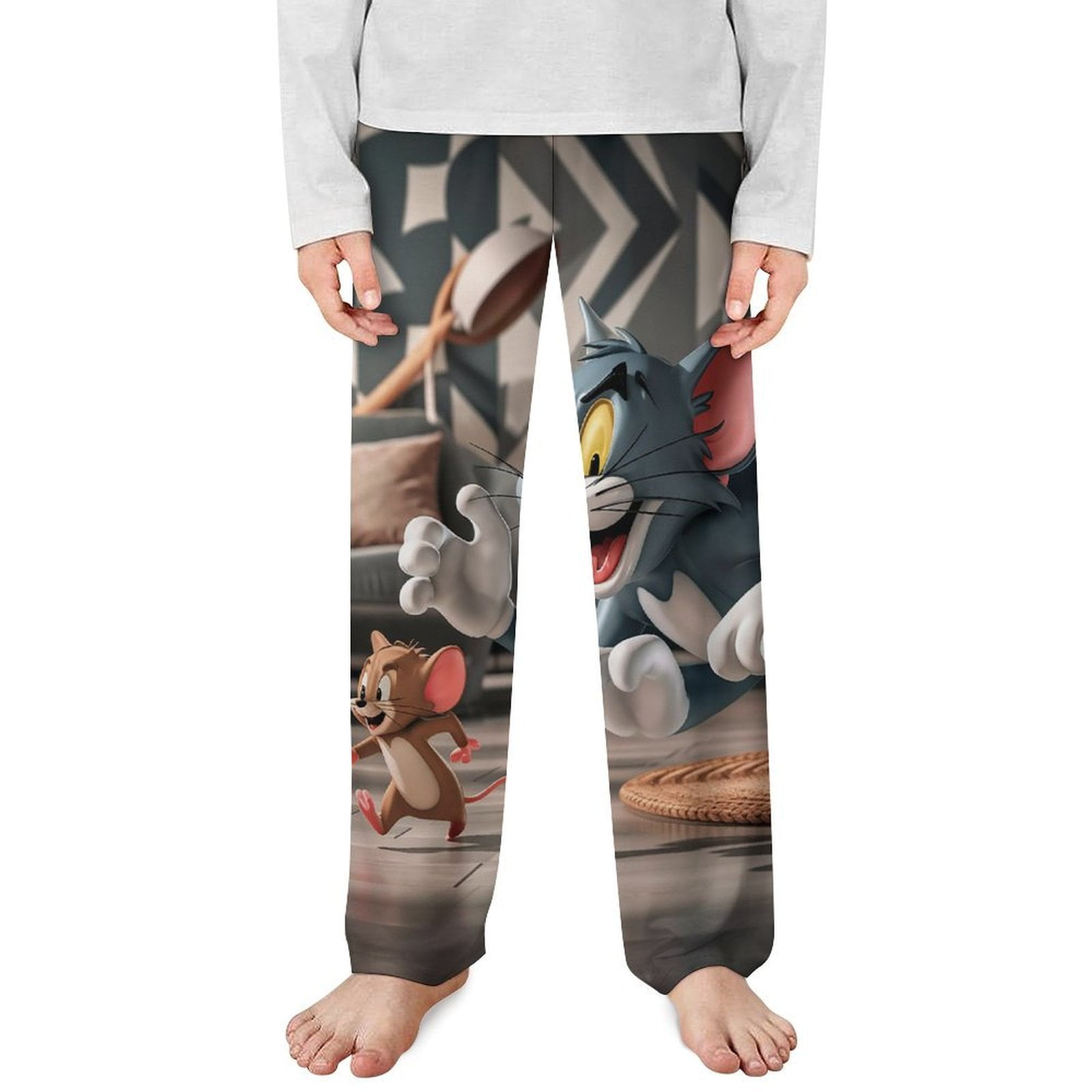 Tom And Jerry Pajama Pants Long Sleep Pants Soft Elastic Waist PJ ...
