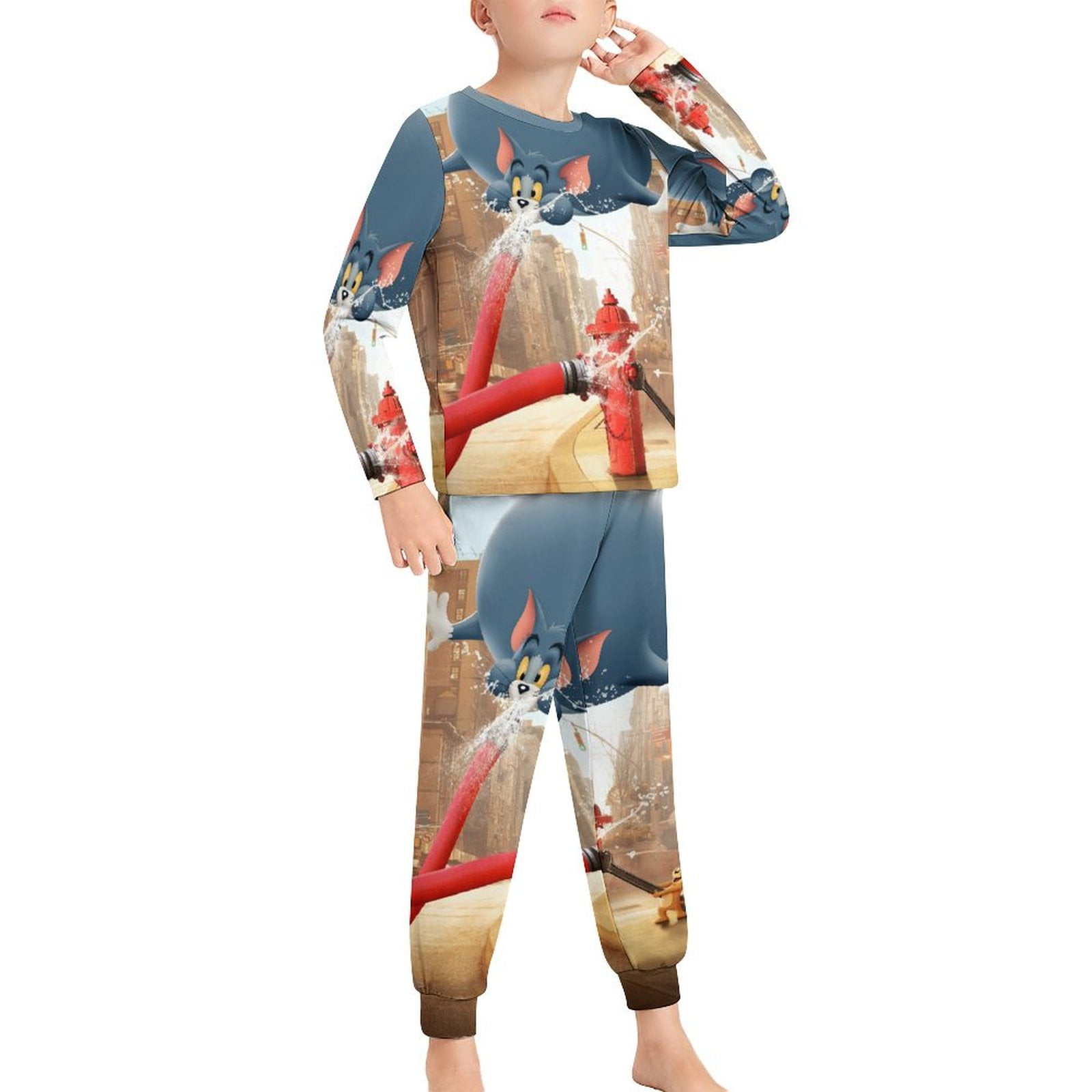 Tom And Jerry Pajamas Set Soft Comfy PJs Sleepwear - Walmart.com