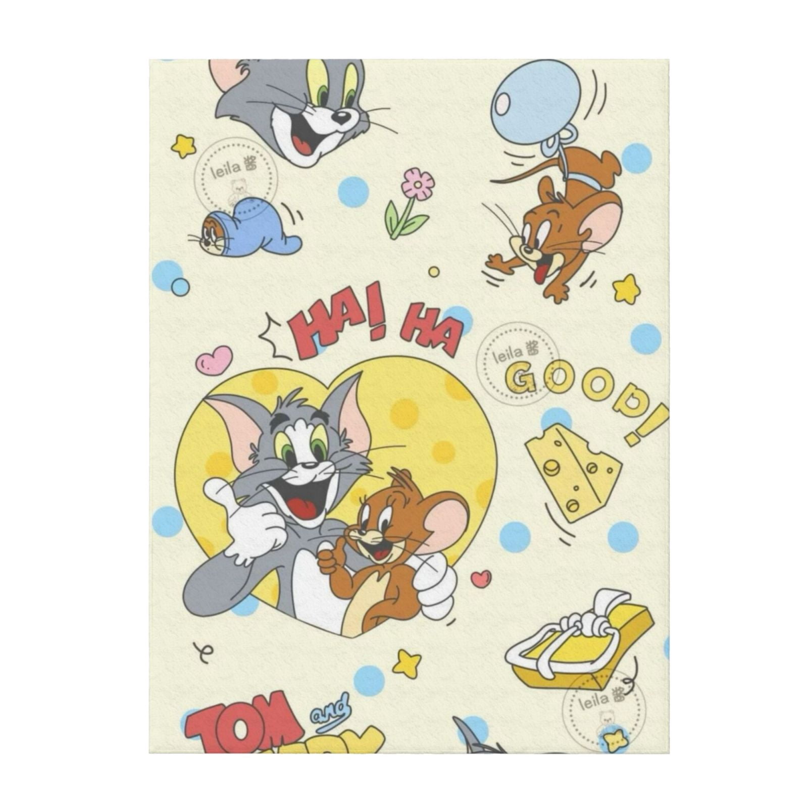 Tom And Jerry Plush Throw Blanket Super Soft Wool Blanket, Sofa And Bed ...
