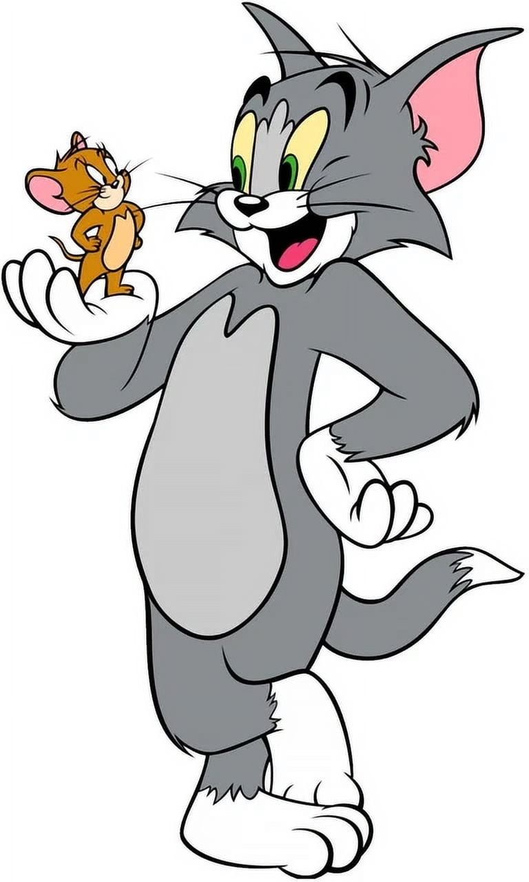 Tom And Jerry Sticker Logo Classic Cartoon Phone Decal Water Bottle ...