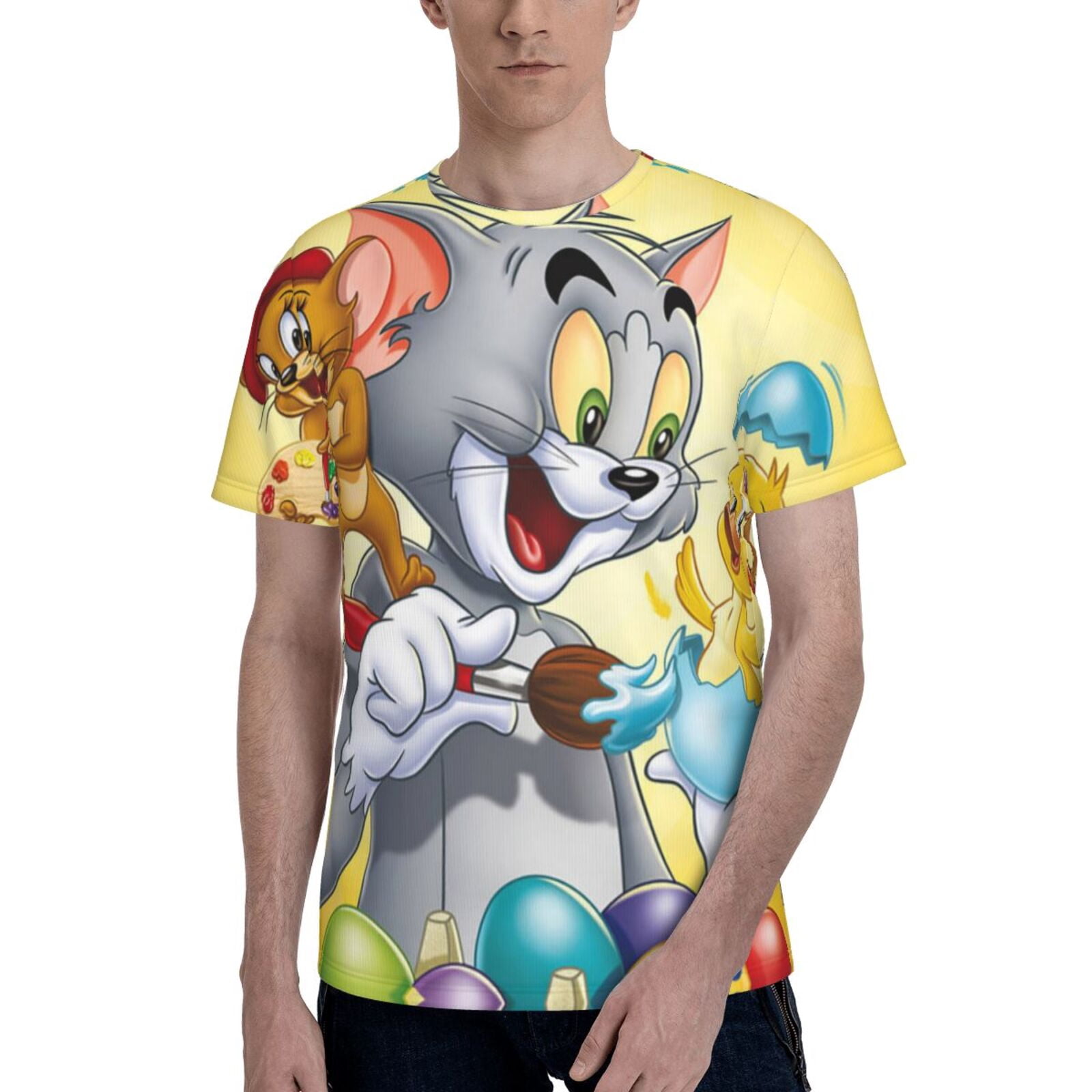 Tom And Jerry T-Shirts 3d Printed Short Sleeve Tee Shirt For Men ...