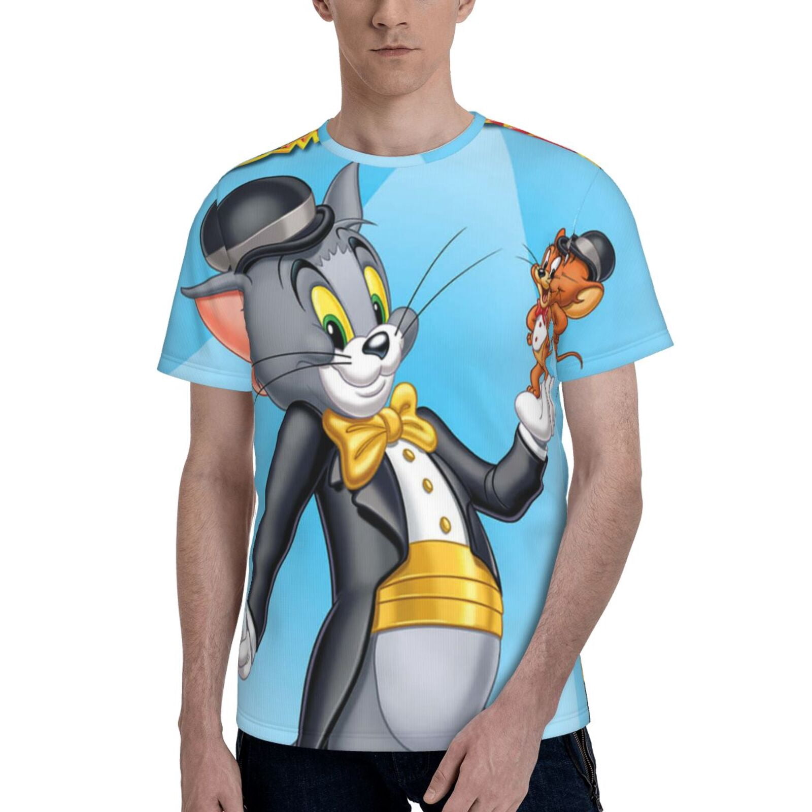 Tom And Jerry T-Shirts 3d Printed Short Sleeve Tee Shirt For Men ...