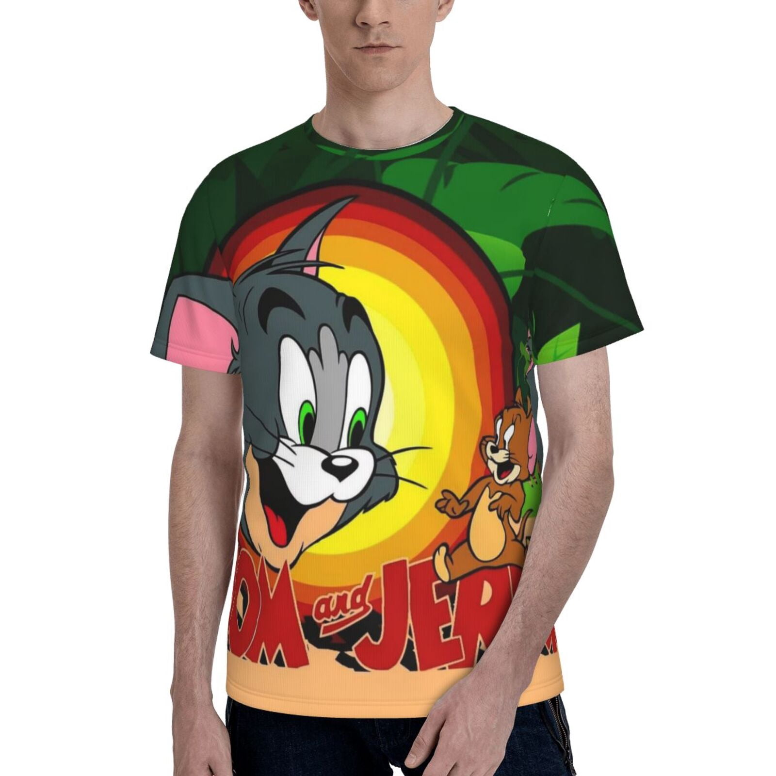 Tom And Jerry T-Shirts 3d Printed Short Sleeve Tee Shirt For Men ...