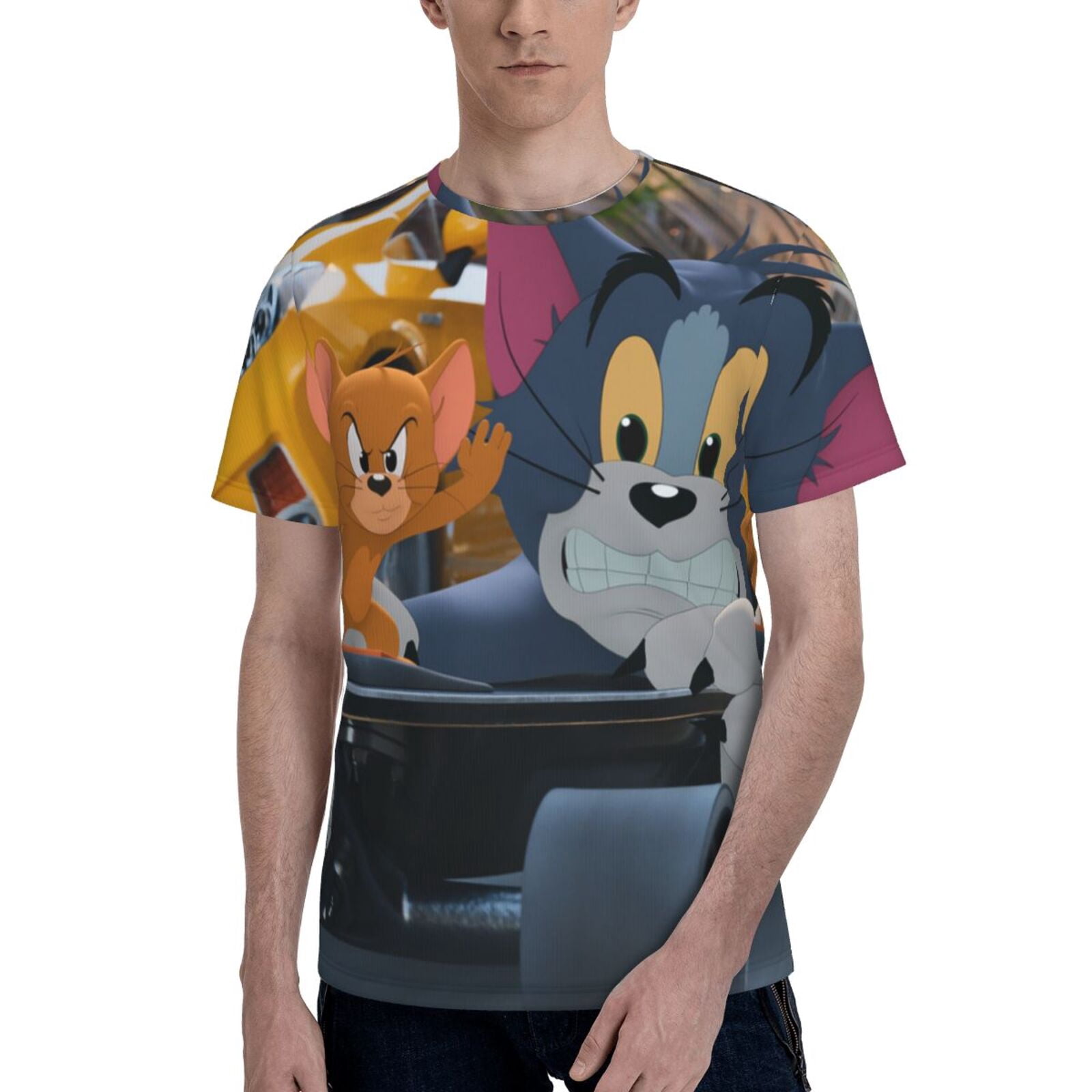Tom And Jerry T-Shirts 3d Printed Short Sleeve Tee Shirt For Men ...