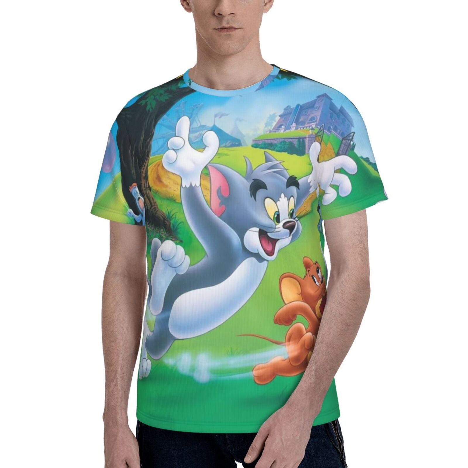 Tom And Jerry T-Shirts 3d Printed Short Sleeve Tee Shirt For Men ...