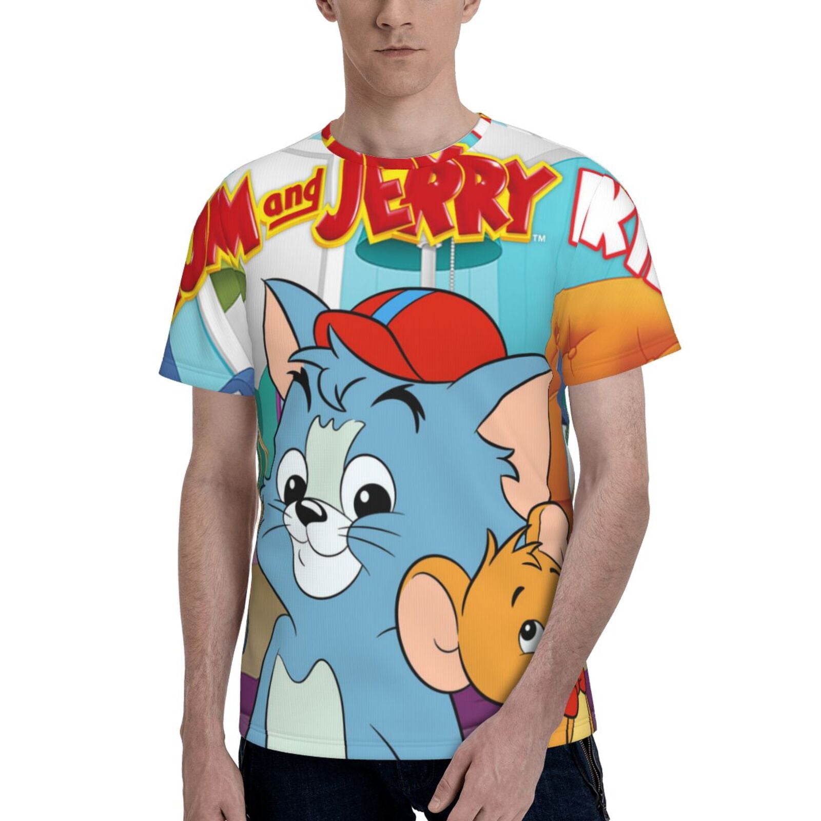 Tom And Jerry T-Shirts 3d Printed Short Sleeve Tee Shirt For Men ...