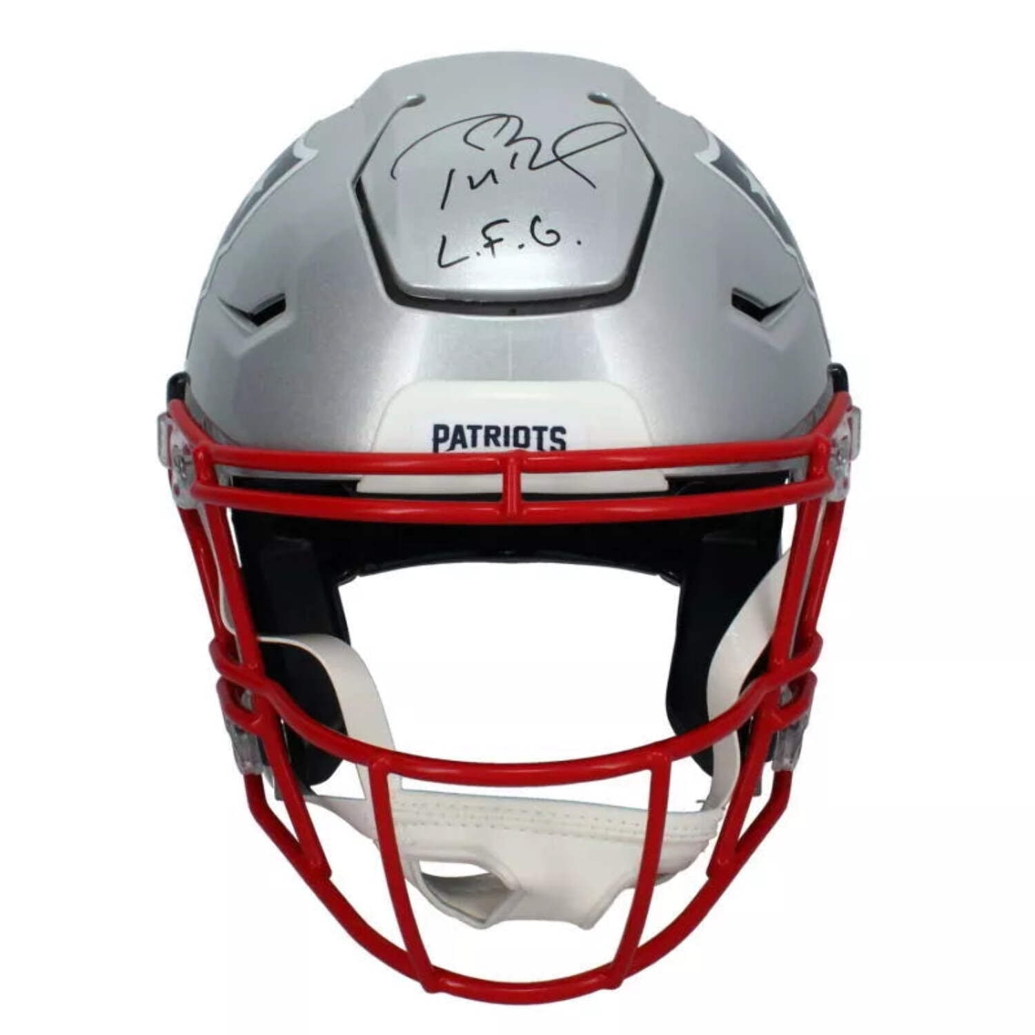Tom Brady Autographed/Inscribed "LFG" New England Patriots Speedflex Authentic Helmet LE 25 ...