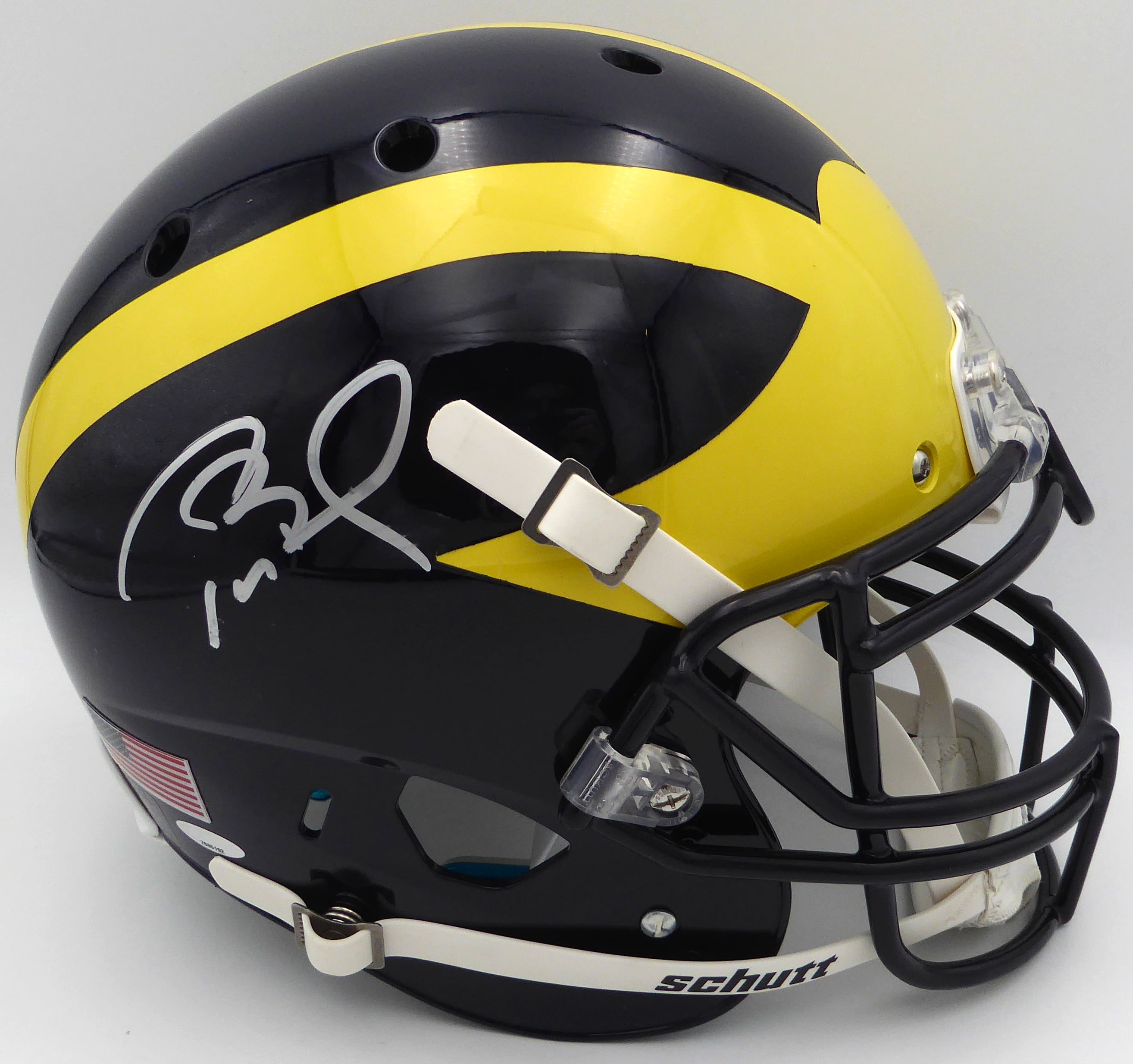 Tom Brady Autographed Michigan Wolverines Authentic Full Size Proline ...