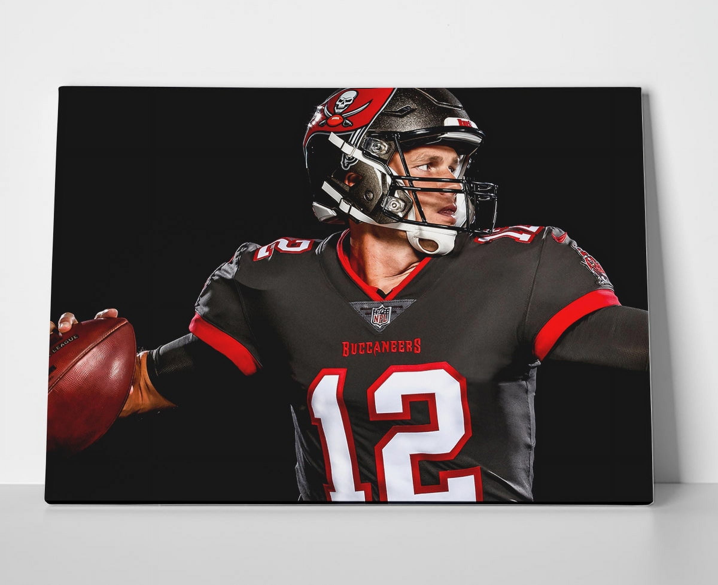 Tom Brady Bucs Poster or Wrapped Canvas - Walmart.com